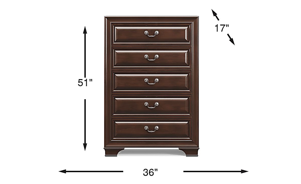 Mill Valley II Cherry Dark Wood Chest | Rooms to Go