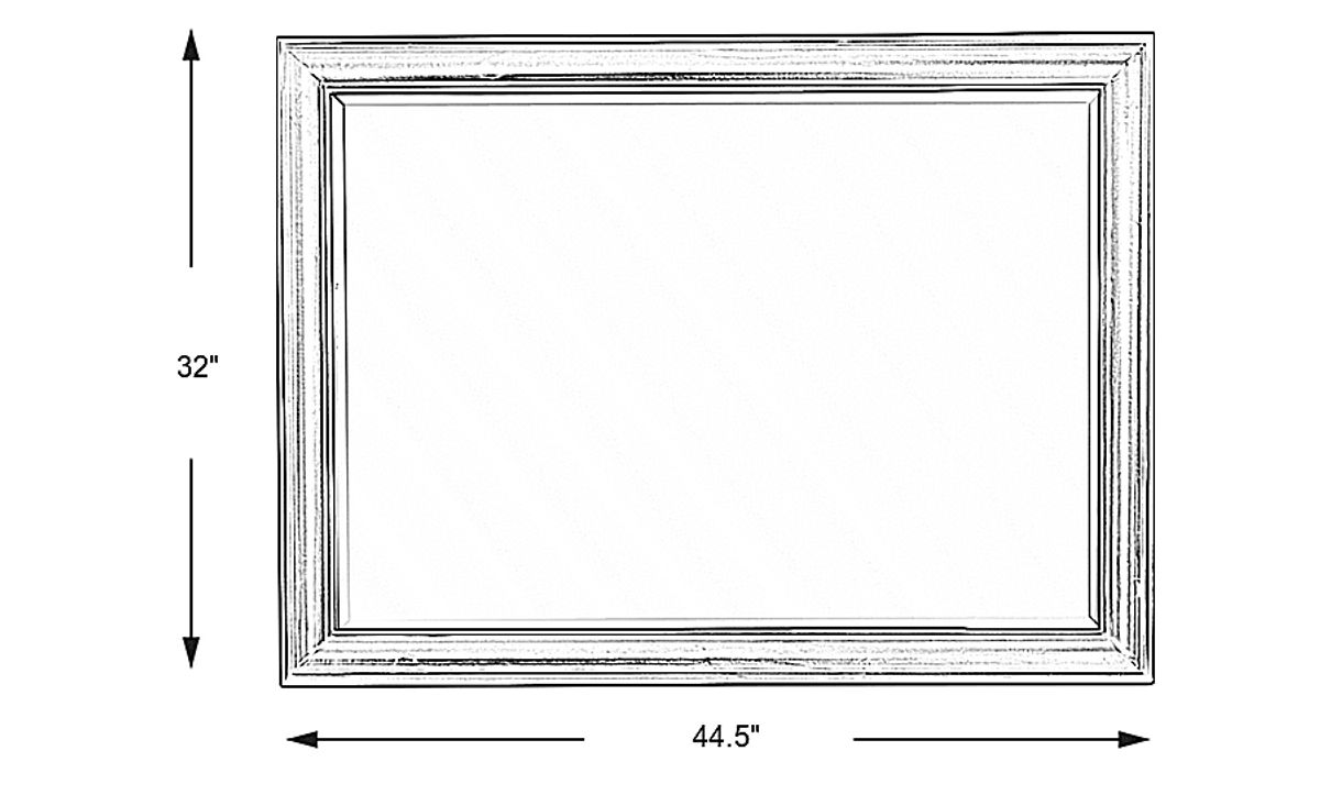 Mill Valley II Dark Cherry Wood Mirror | Rooms to Go
