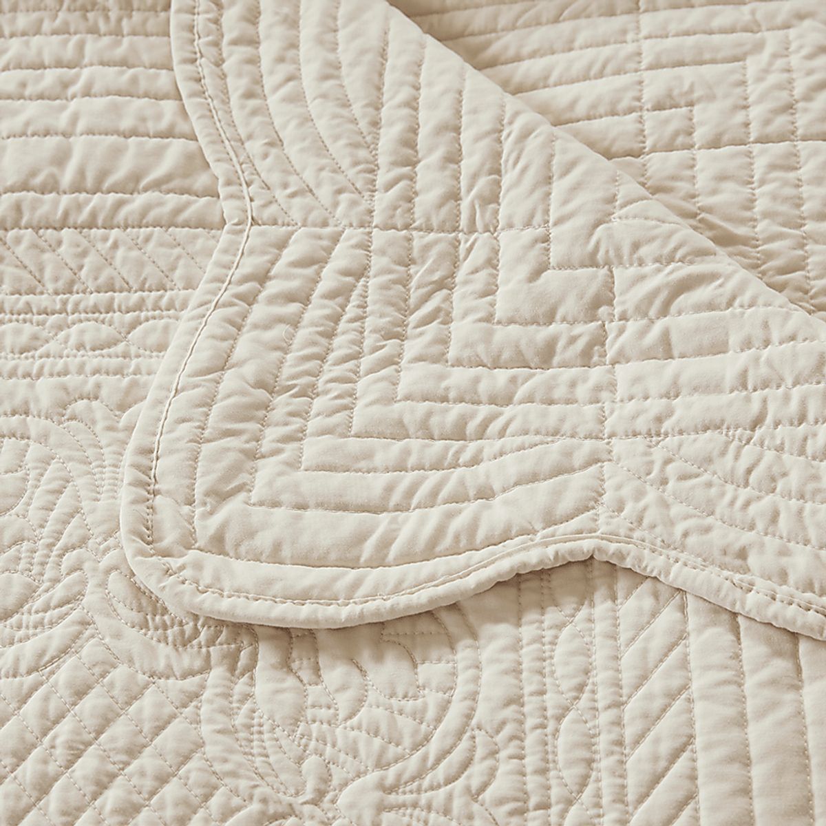 Millaudon Cream Beige Microfiber,Polyester Fabric,Microfiber Throw ...