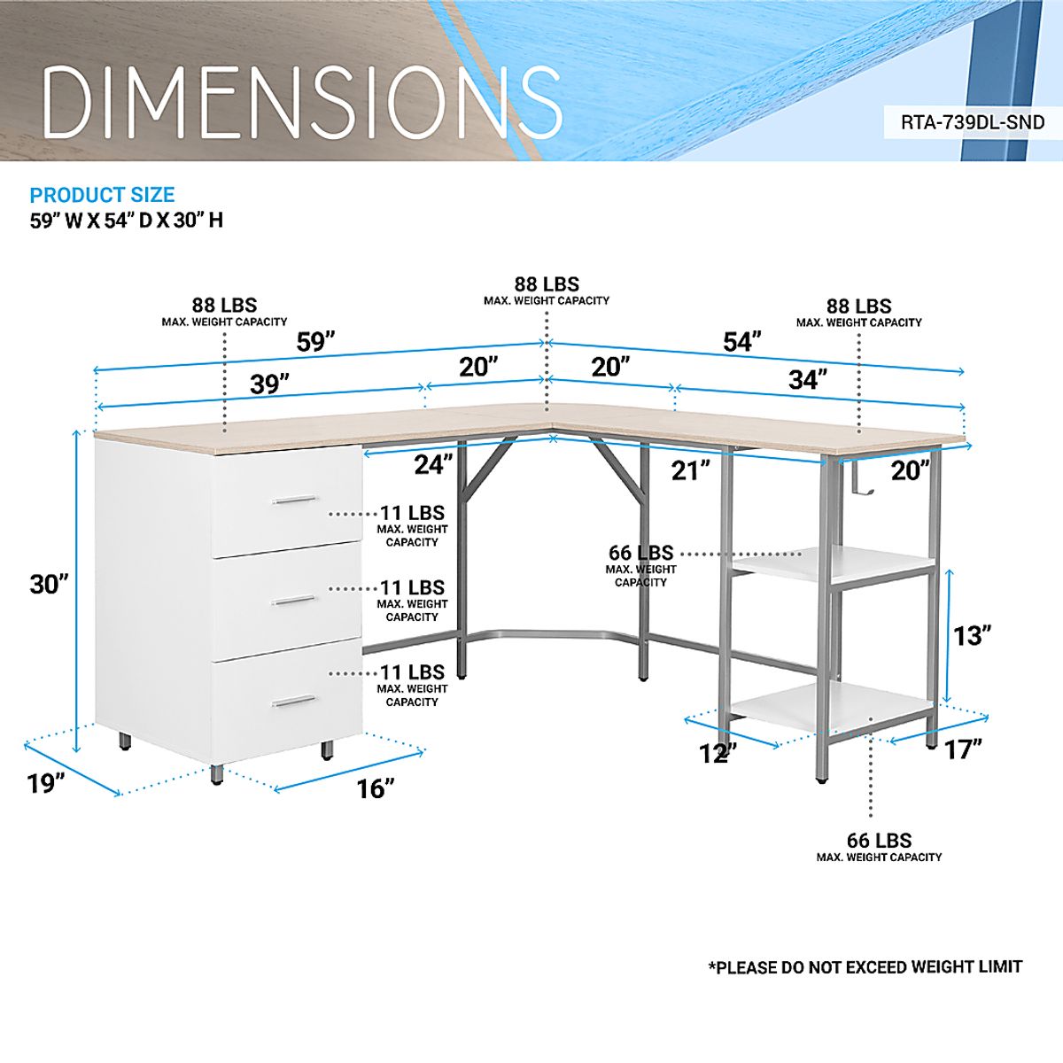 Milldes Beige Desk | Rooms to Go