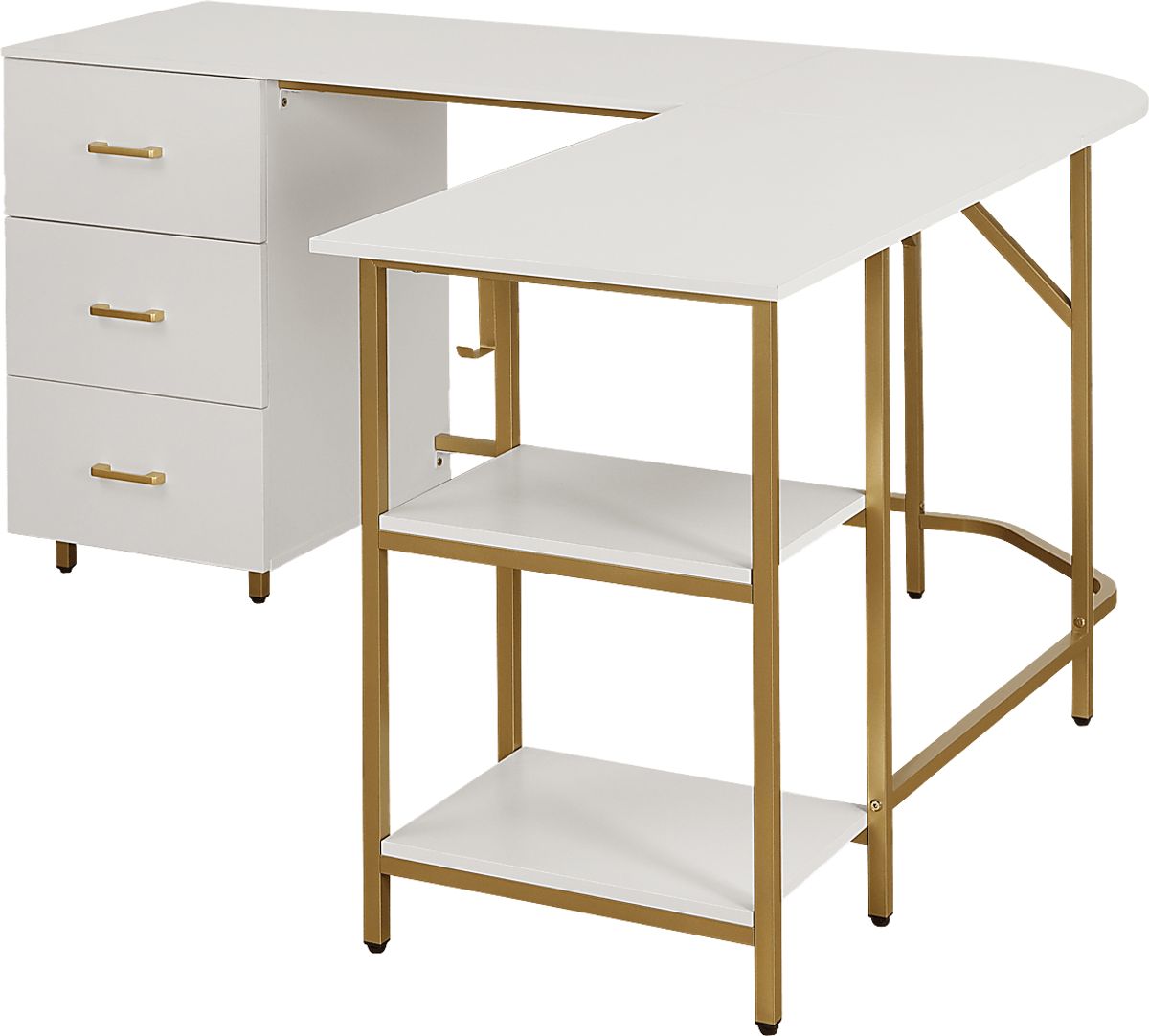 Milldes Gold Yellow Desk | Rooms to Go