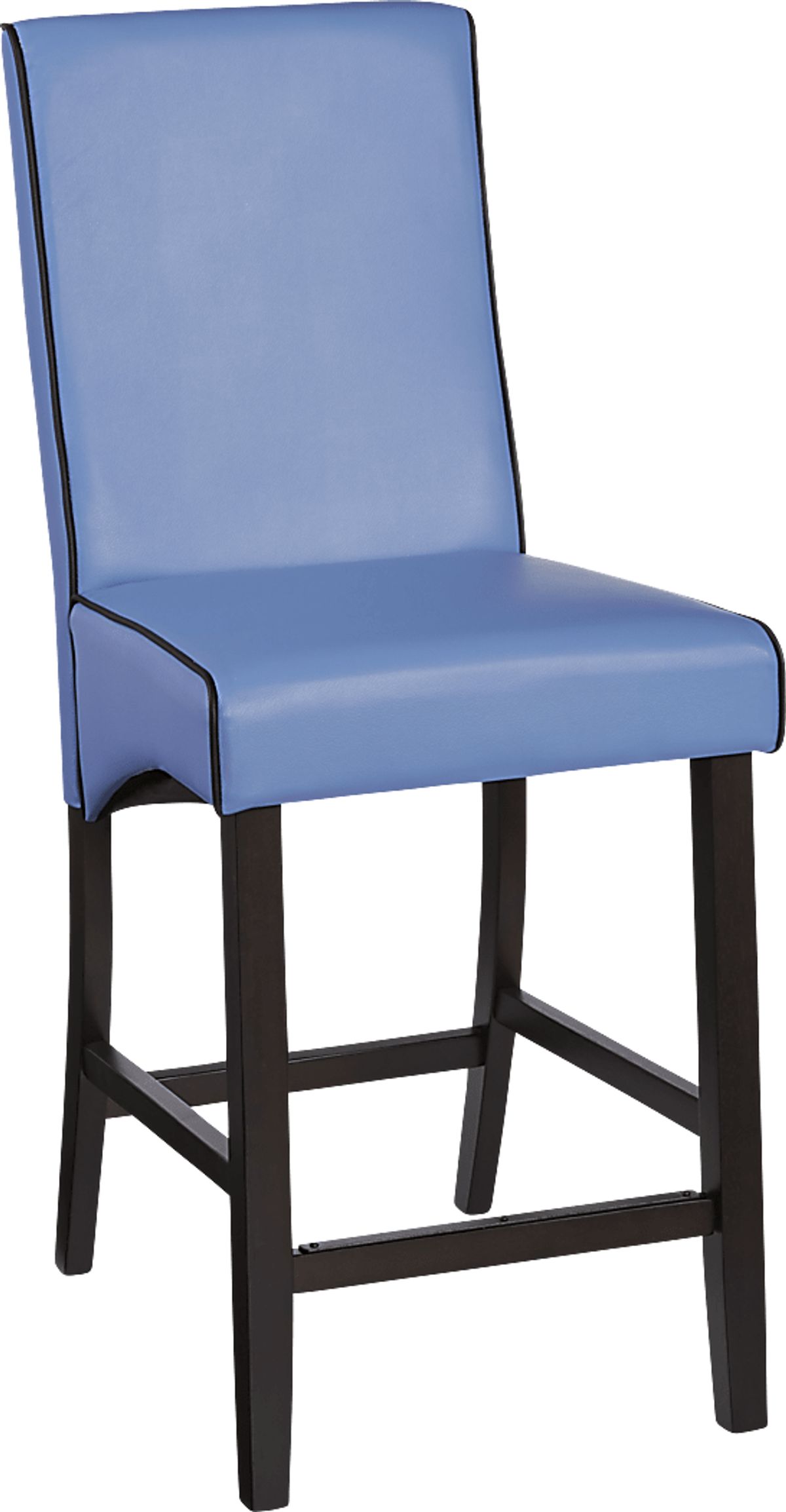 Mimosa Espresso Dark Wood Blue Counter Height Stool | Rooms to Go