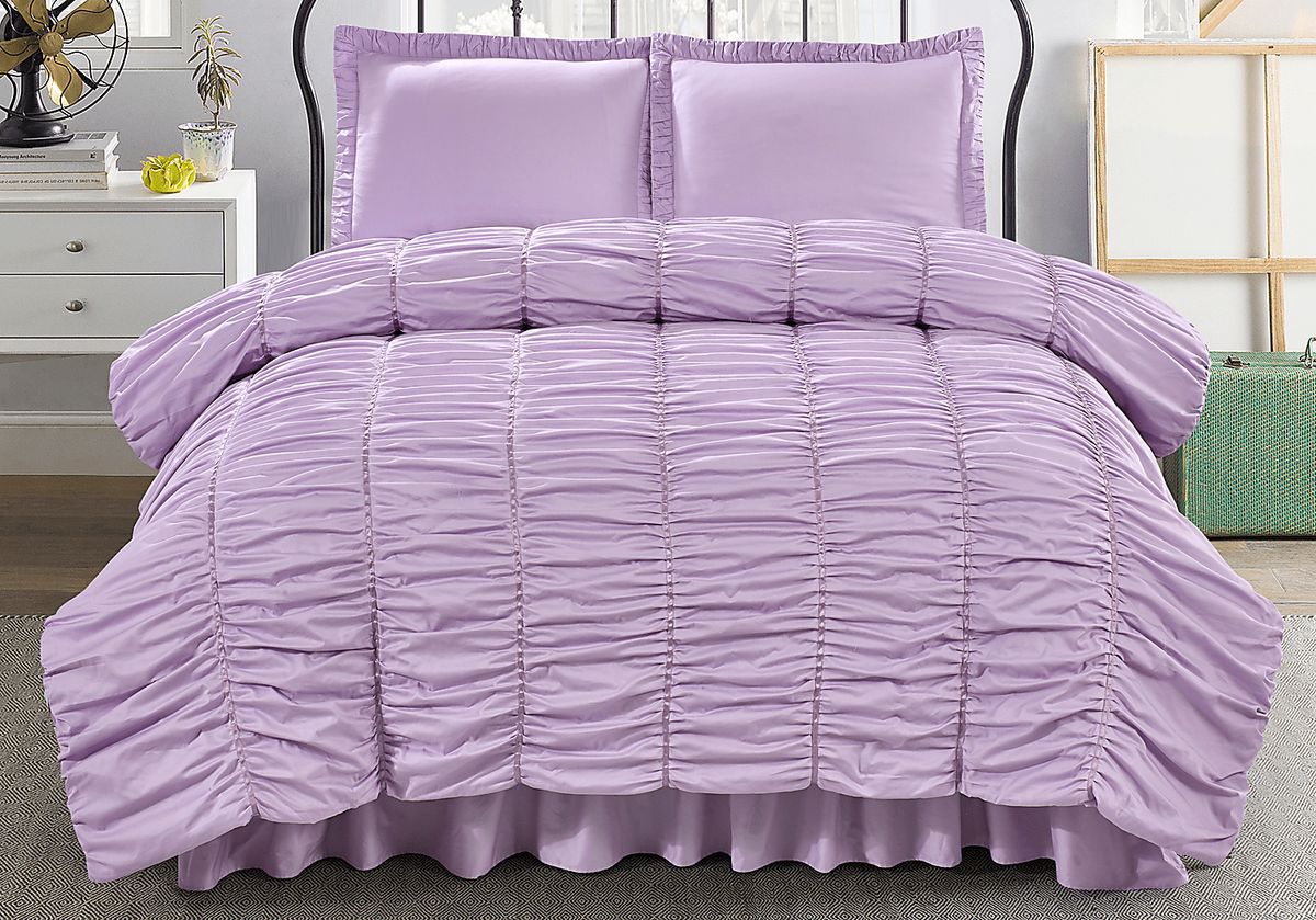 Minette Lilac Red Full Bed Set | Rooms to Go