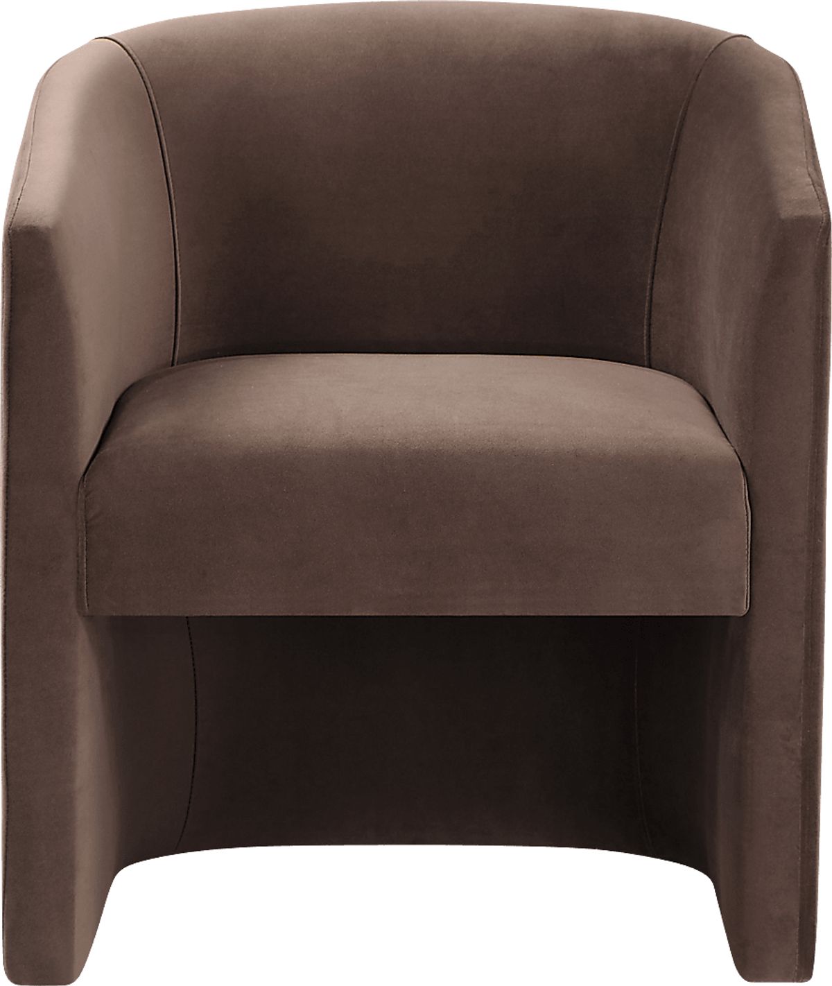 Mininia Brown Velvet Plush Accent Chair | Rooms to Go