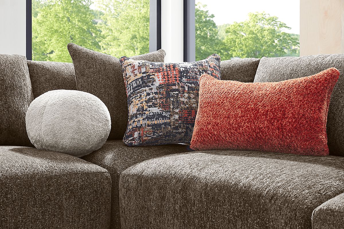 Drew & Jonathan Modularfour Mink Brown Chenille Fabric 8pc With Left ...