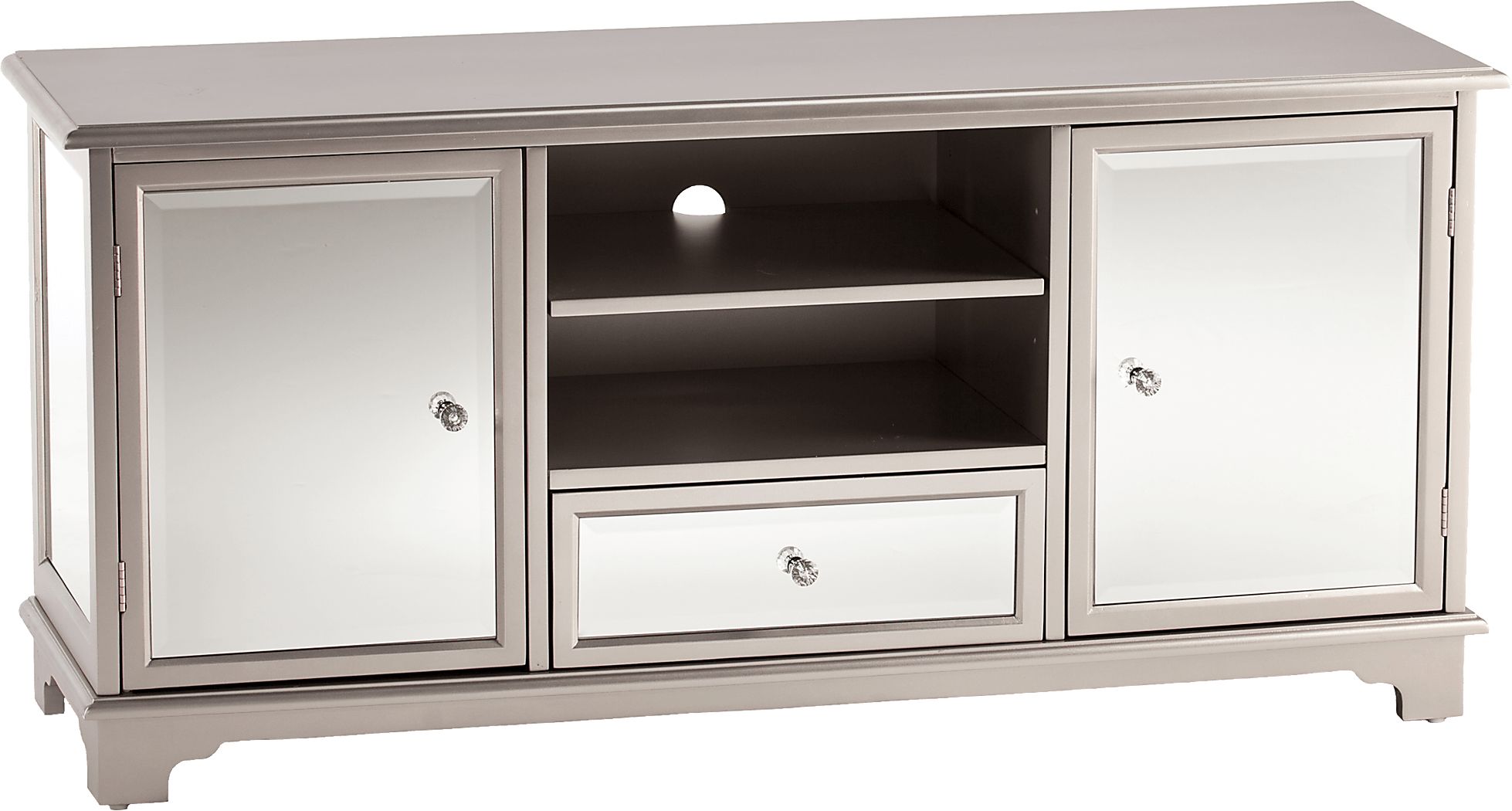 Minock Silver Gray Console | Rooms to Go