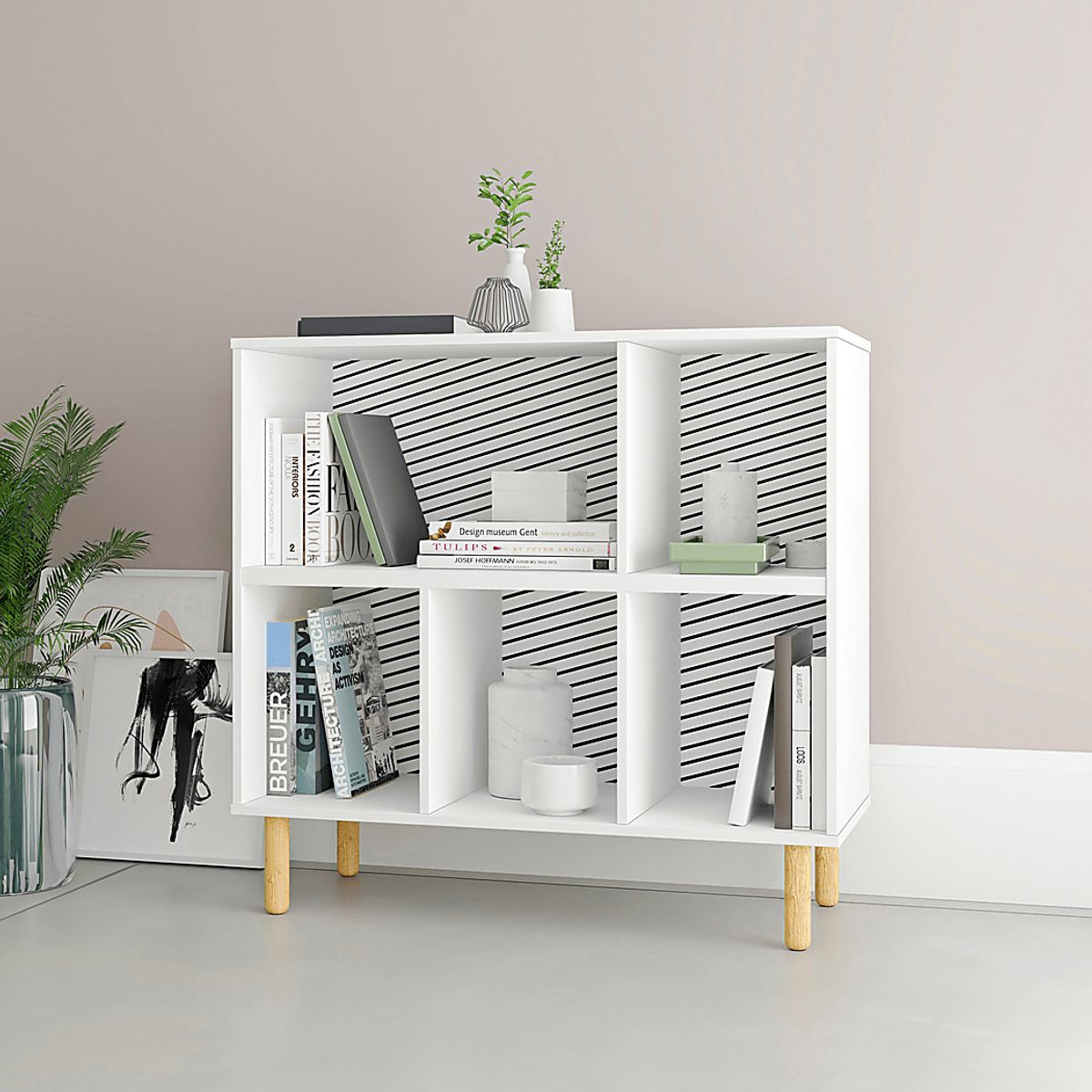 Mizeur I White Colors,White Bookcase | Rooms to Go