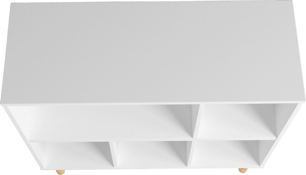 Mizeur I White Colors,White Bookcase | Rooms to Go