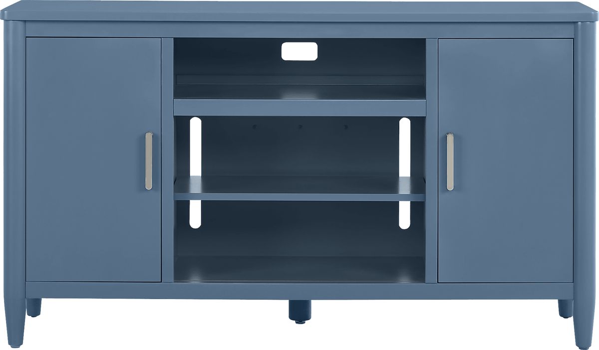 Modern Villa Slate Blue Colors 62 in. Console | Rooms to Go