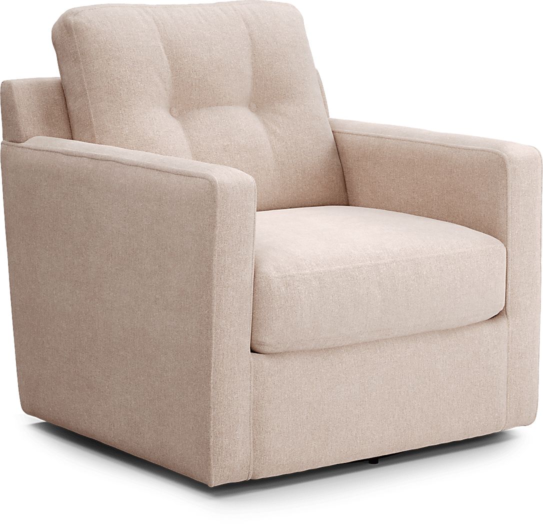 Drew & Jonathan Modularone Beige Chenille Fabric Accent Chair | Rooms to Go