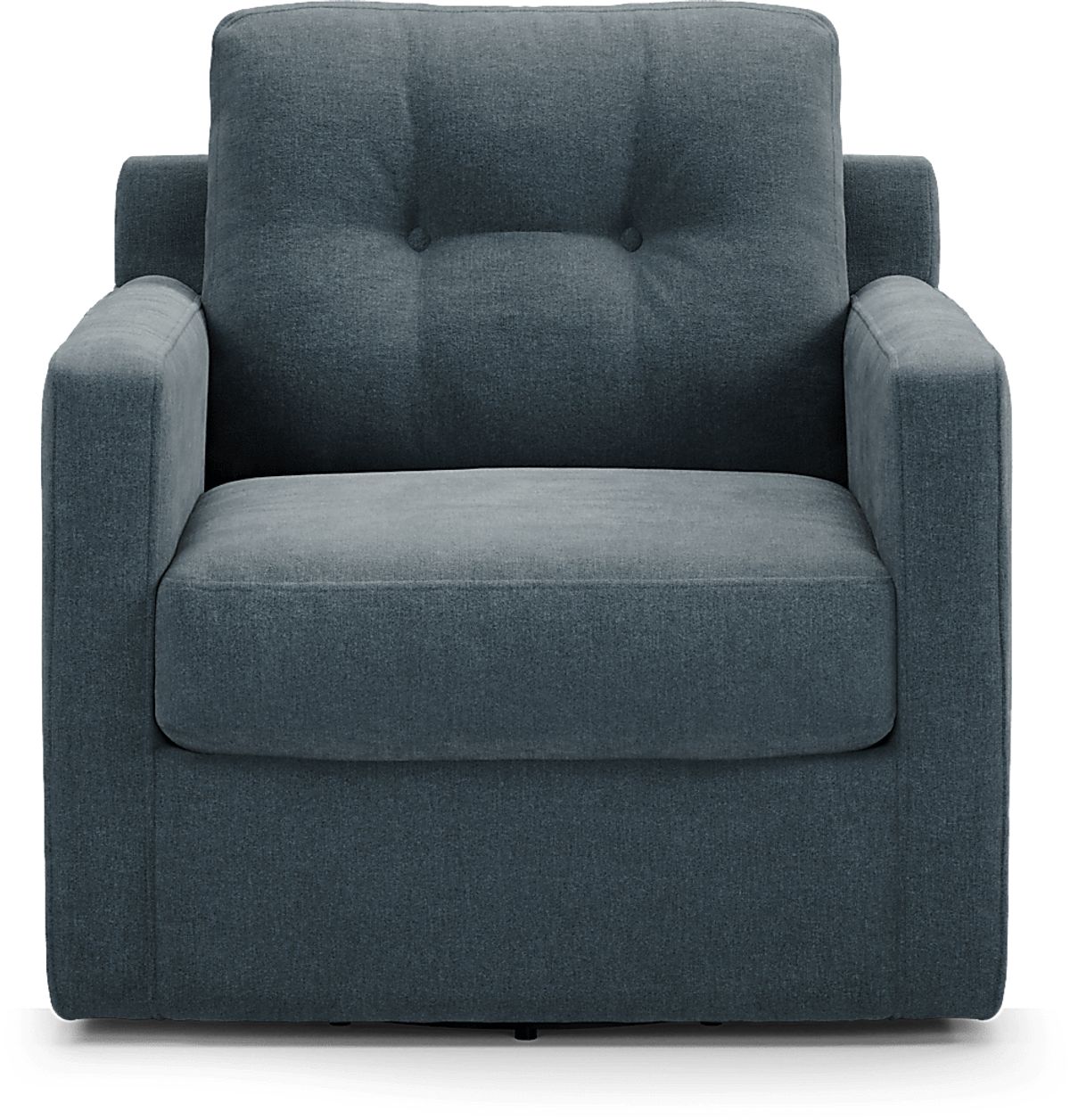 Drew & Jonathan Modularone Indigo Blue Chenille Fabric Accent Chair ...