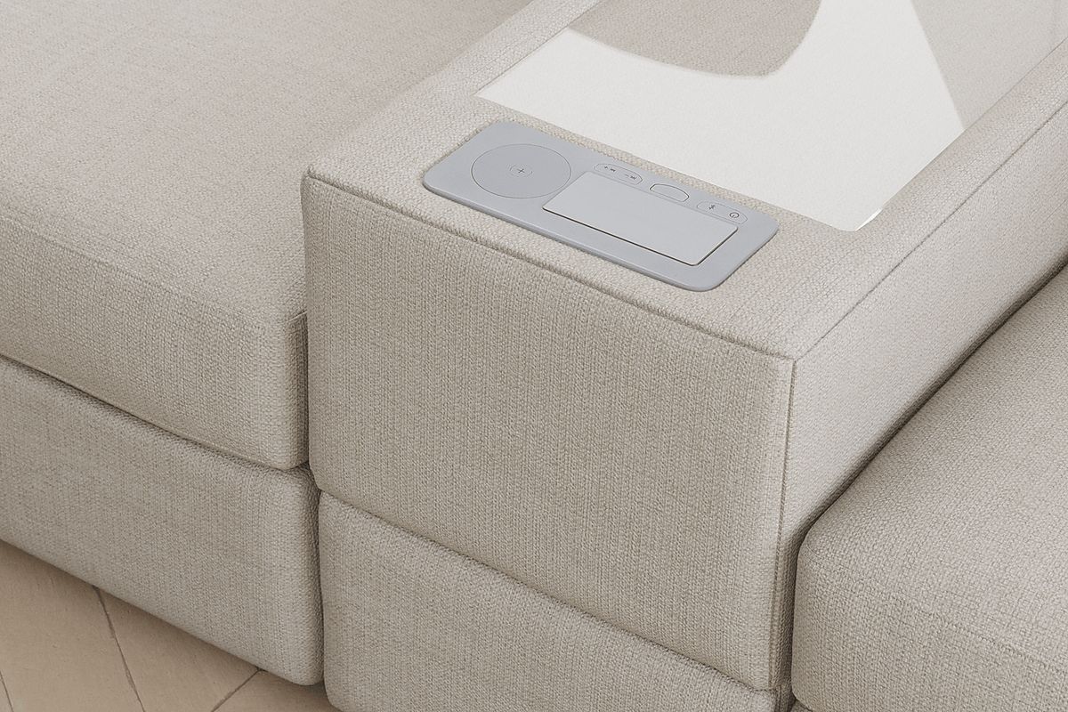 Drew & Jonathan Modularone Oyster Beige Textured Premium Sleeper 7 ...