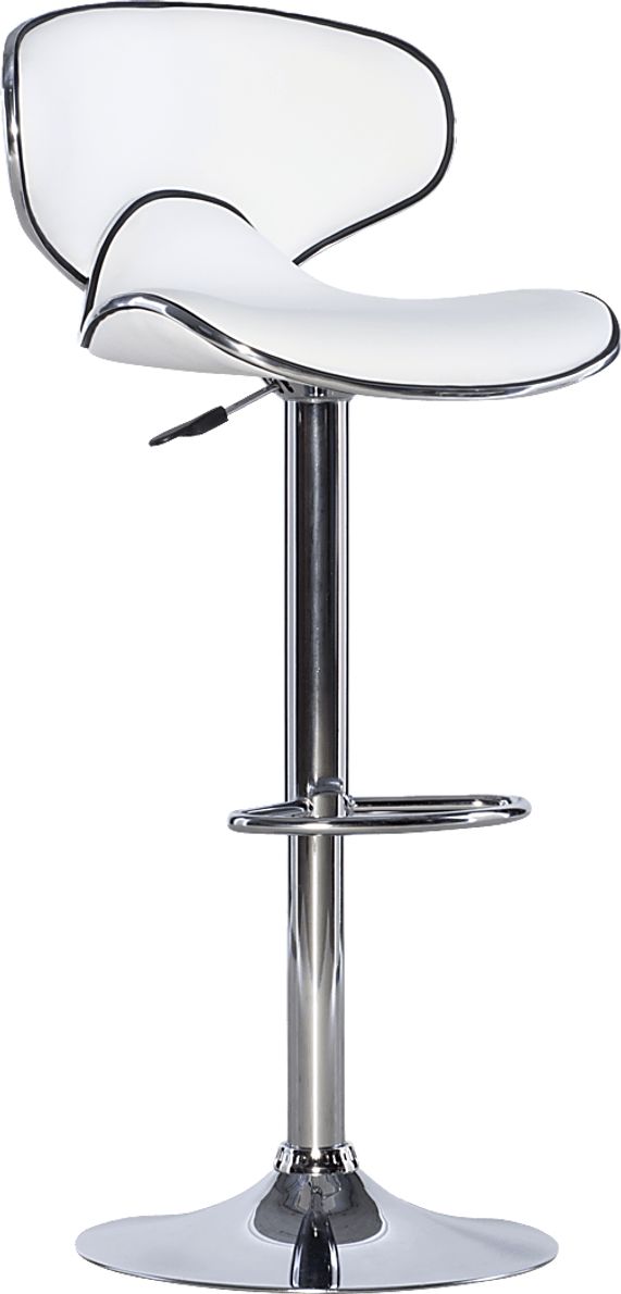 Moeta White Stool - Rooms To Go