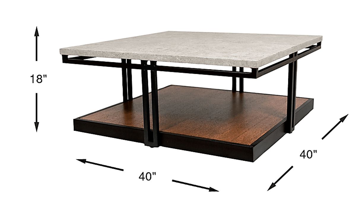 Molino Beige Colors,Light Wood,White Stone,Veneer,Wood Cocktail Table W ...