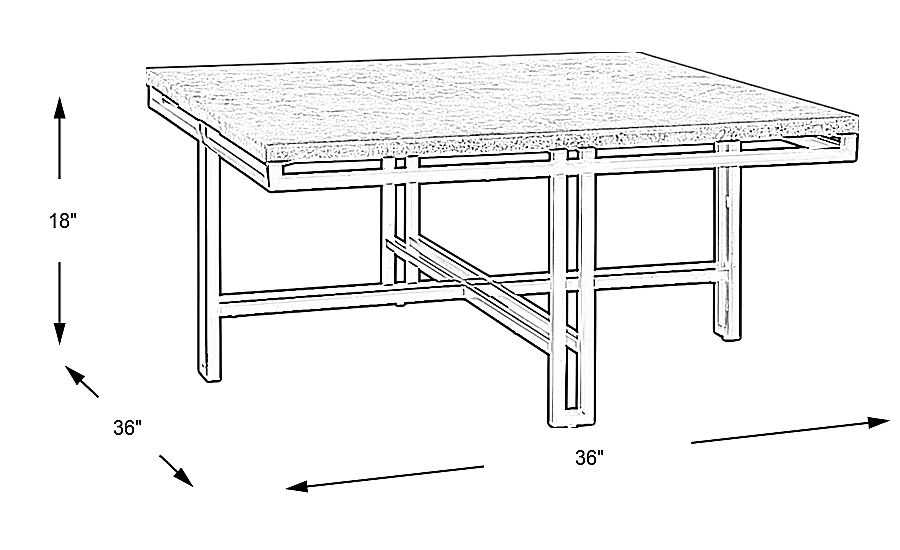 Molino Beige Cocktail Table - Rooms To Go