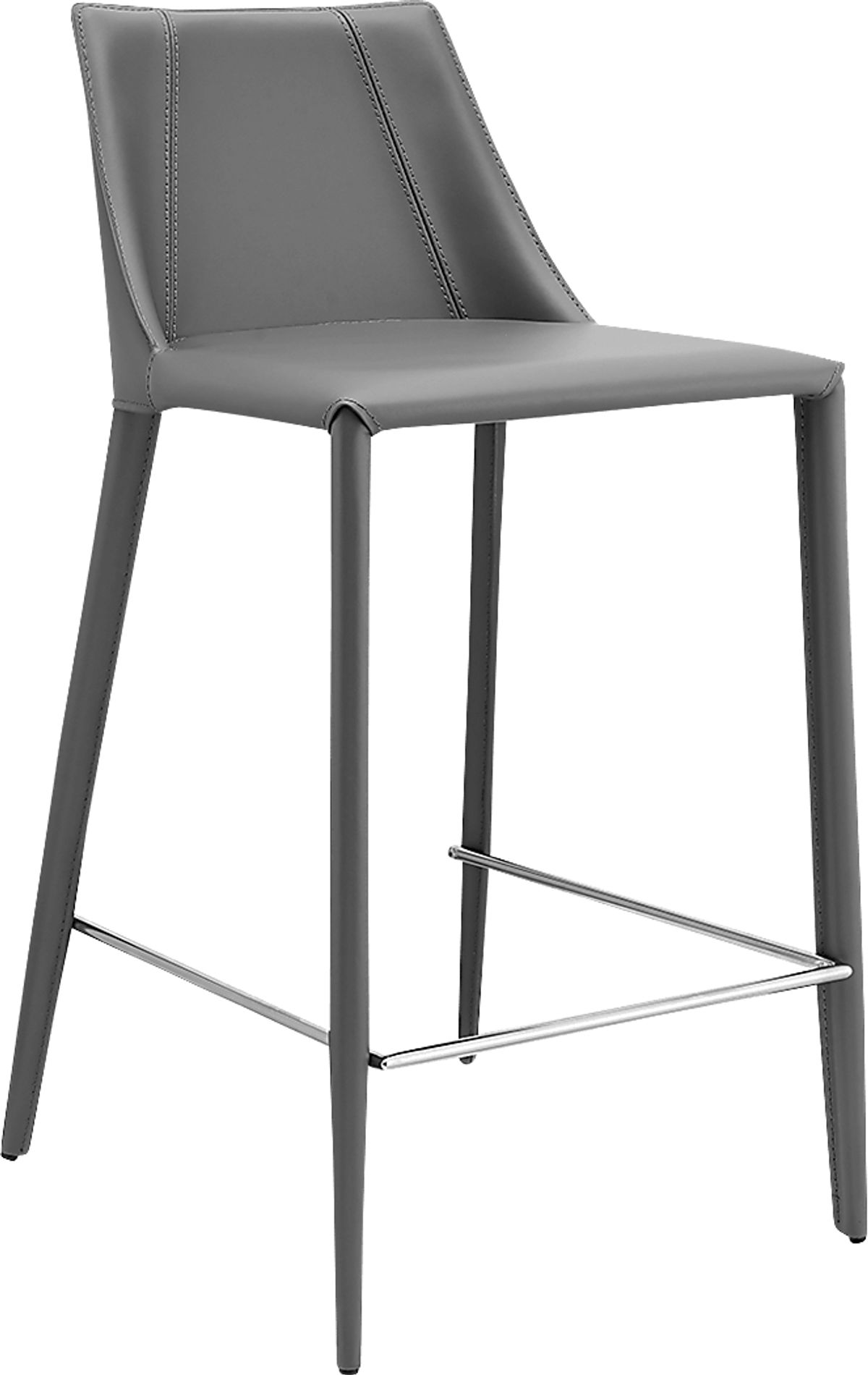 Monagin Gray Leather Counter Stool | Rooms to Go