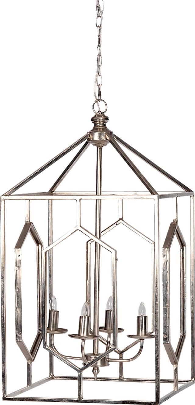Monarch Mills Silver Gray Chandelier | Rooms to Go