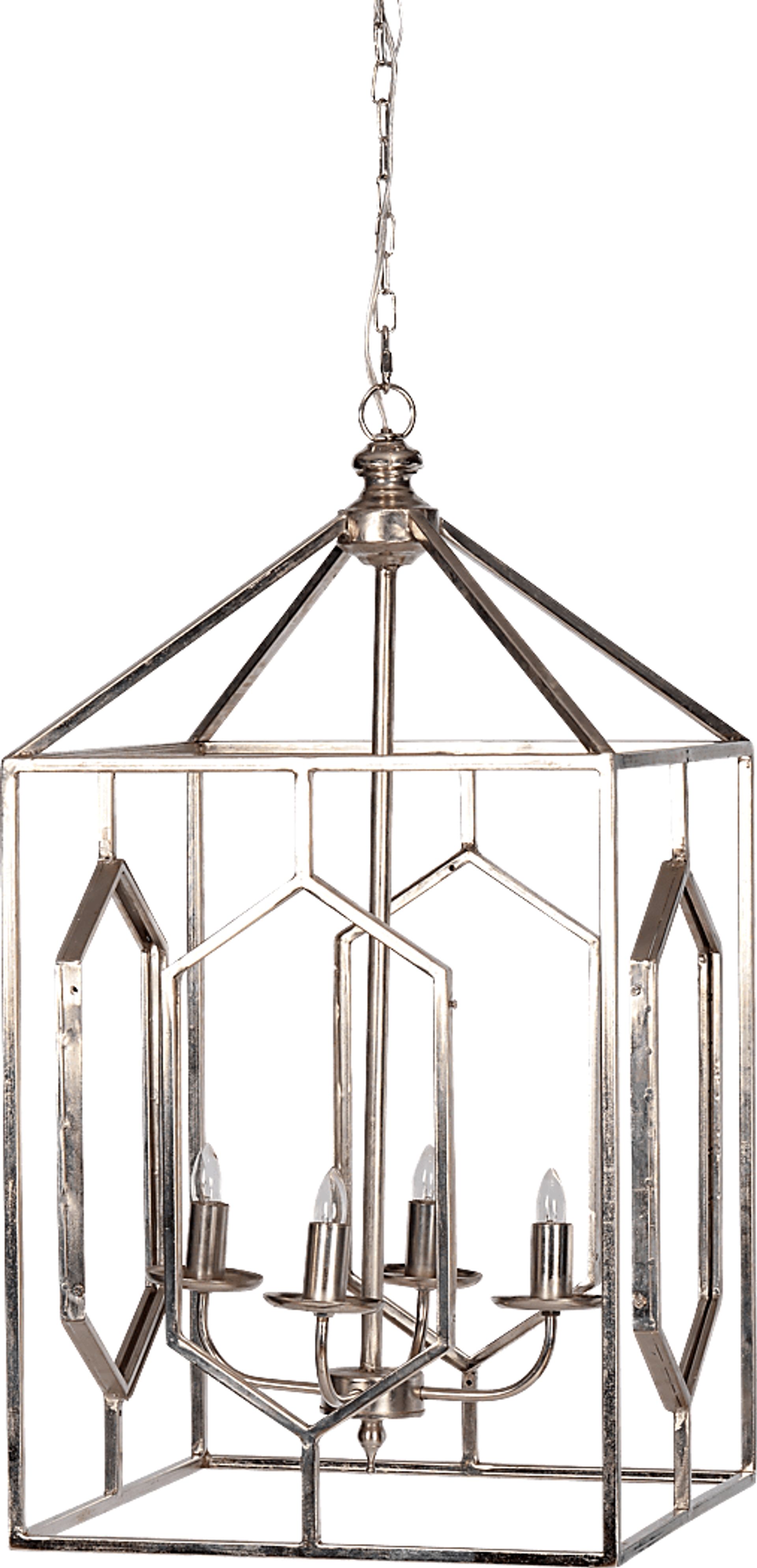 Monarch Mills Silver Gray Chandelier | Rooms to Go