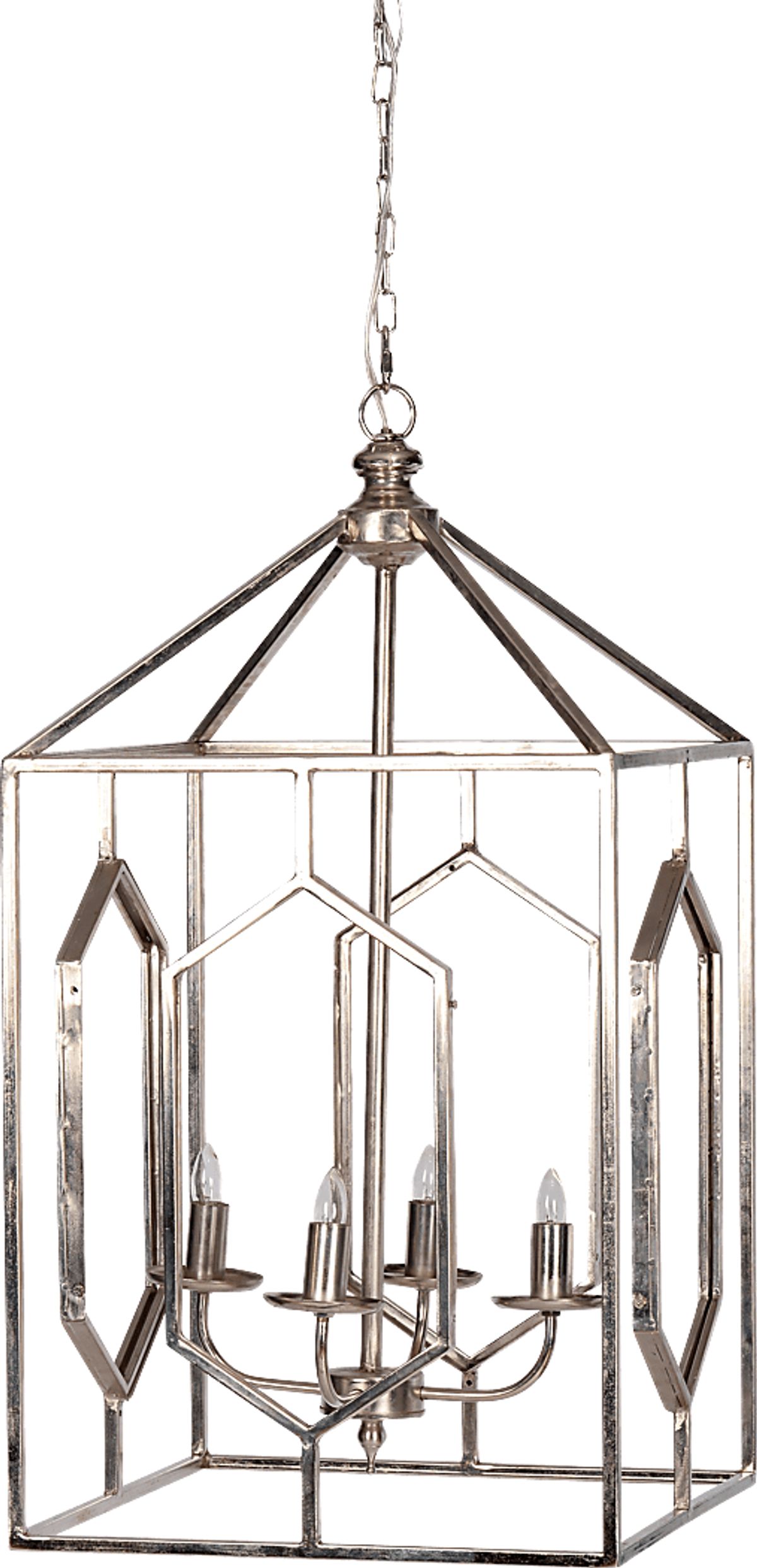 Monarch Mills Silver Gray Chandelier | Rooms to Go