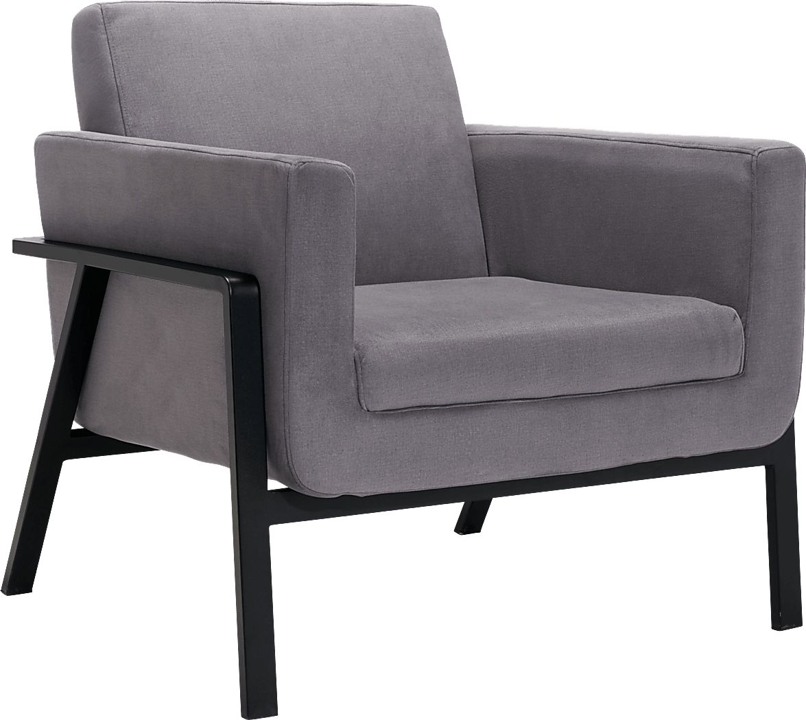 Monasty Gray Polyester Fabric Accent Chair | Rooms to Go