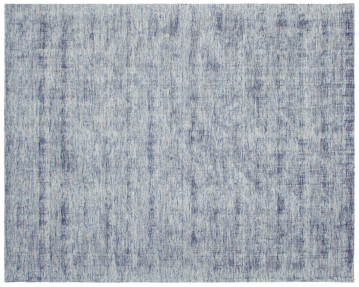 Moncha Blue Viscose Rug | Rooms to Go