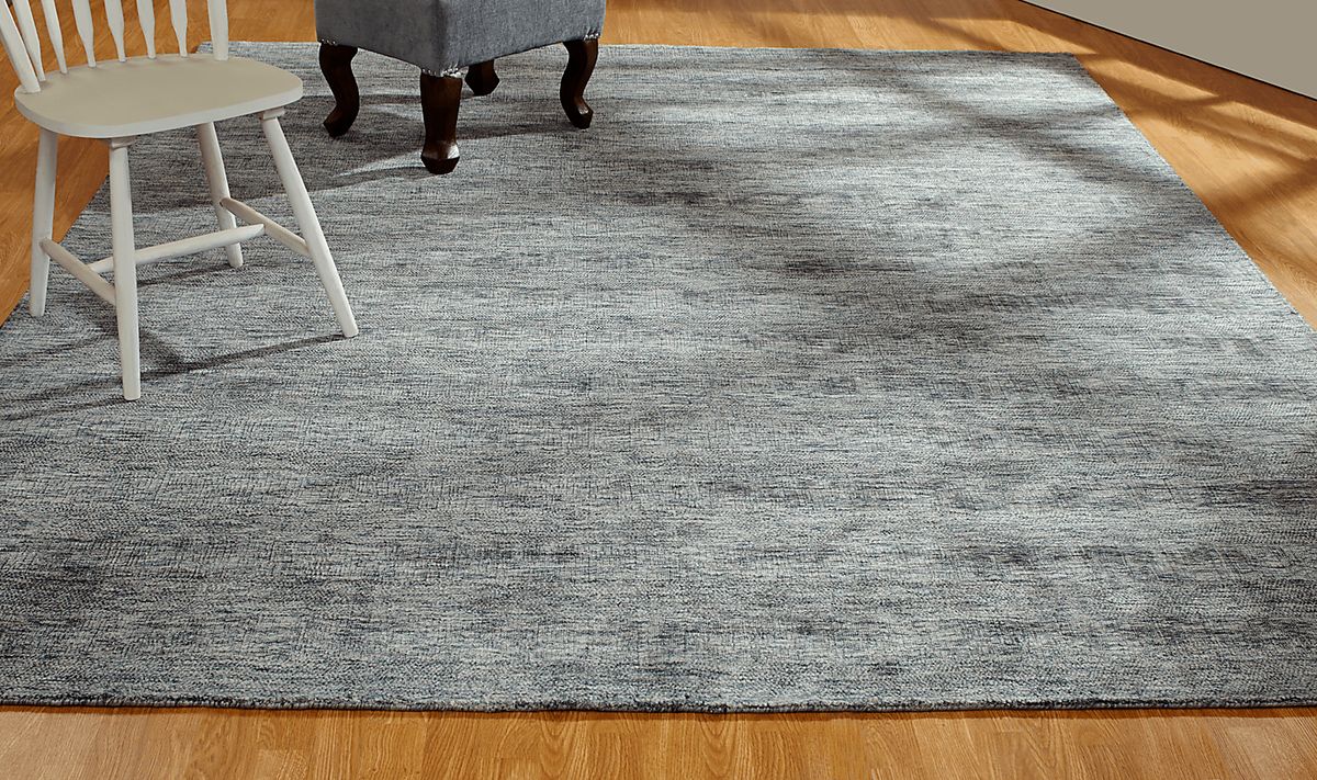Moncha Gray Viscose Rug | Rooms to Go