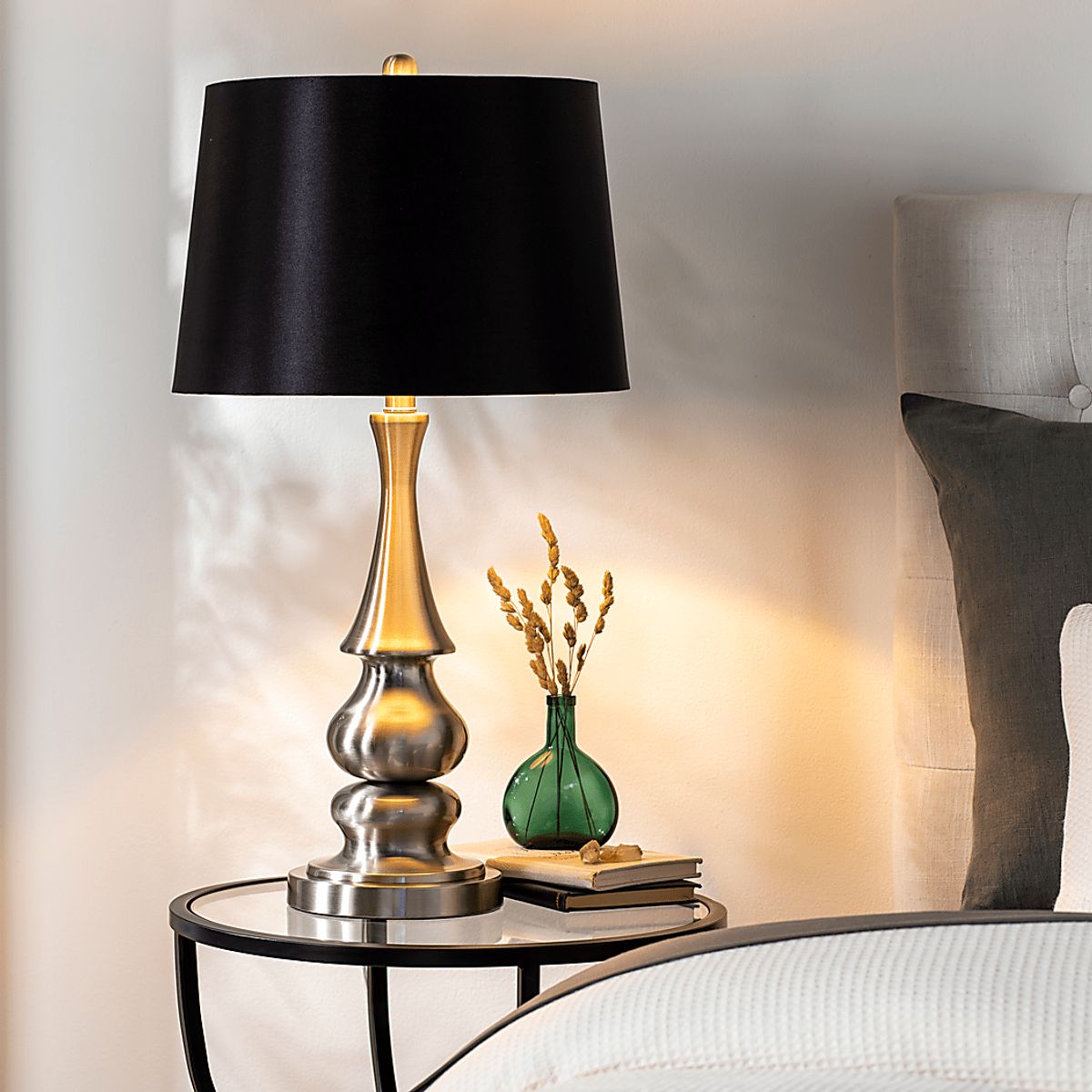 Monray Trail Silver Gray Table Lamp | Rooms to Go
