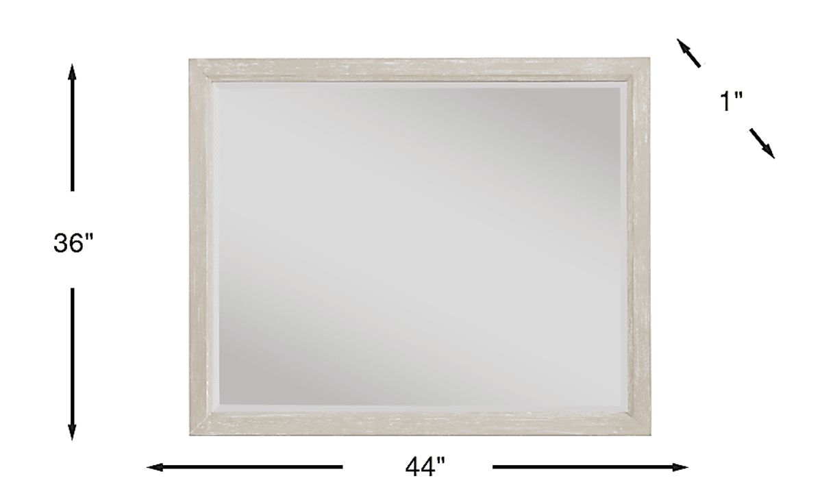 Monroe Heights Gray Mirror | Rooms to Go
