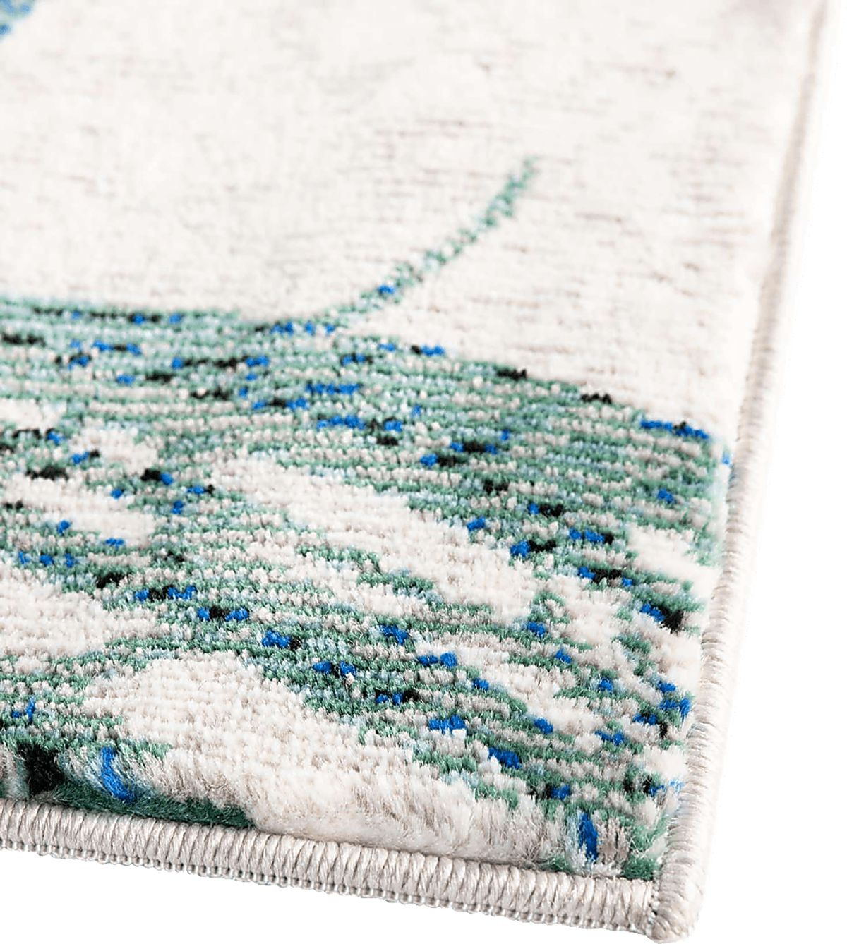 Monstera Blue,Green,Ivory Beige,Blue,Green Rugs | Rooms to Go