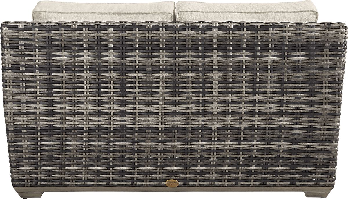 Cindy Crawford Montecello 4 Pc Gray Twine Beige Wicker Outdoor Seating ...