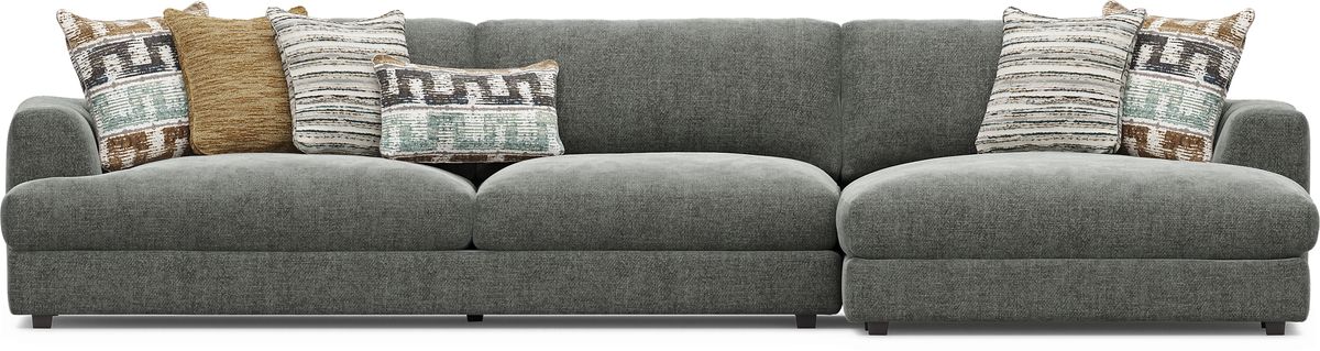 Drew & Jonathan Montecito Charcoal Black,Gray Chenille,Polyester Fabric ...