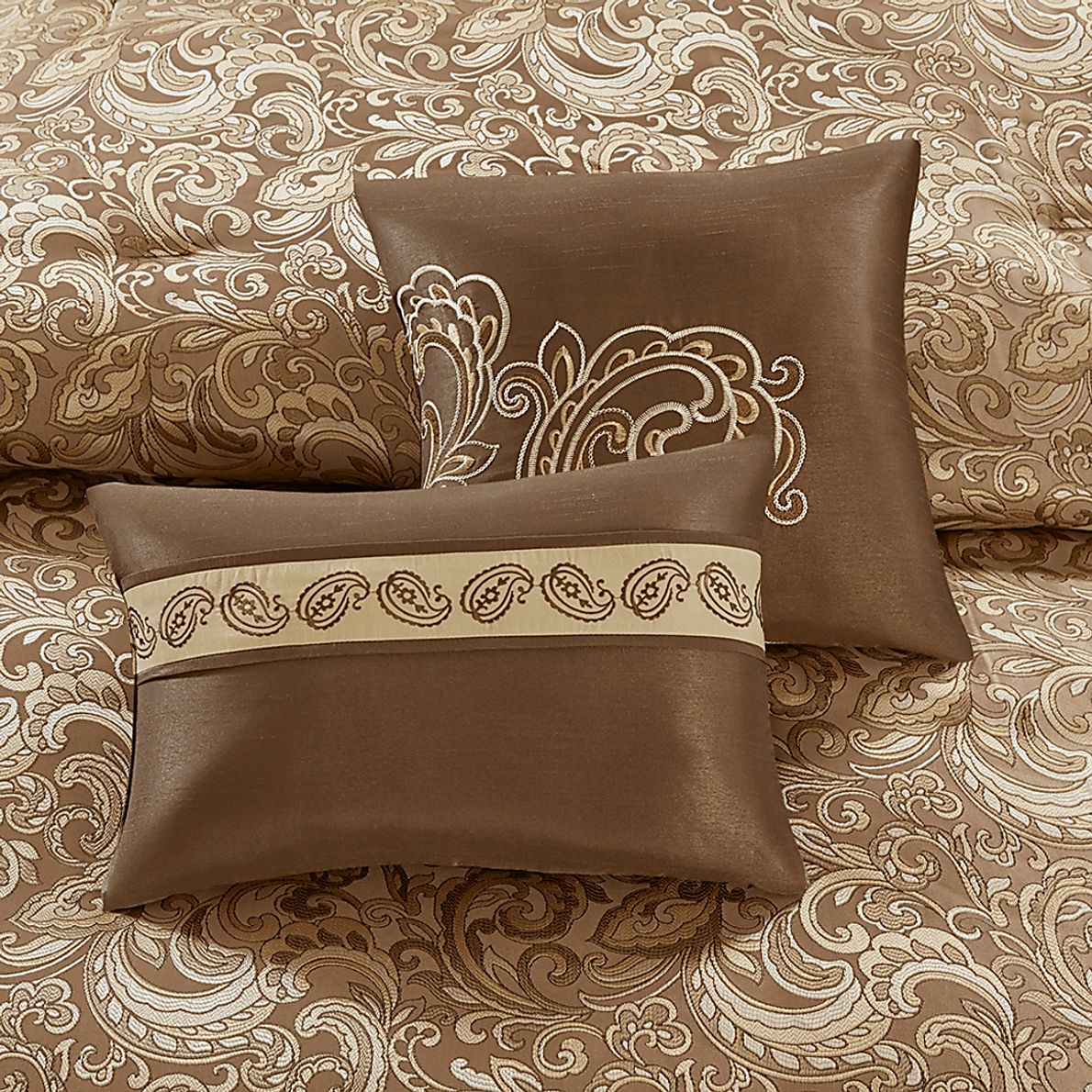 Montegut Brown 24 Pc Queen Bedding Set - Rooms To Go