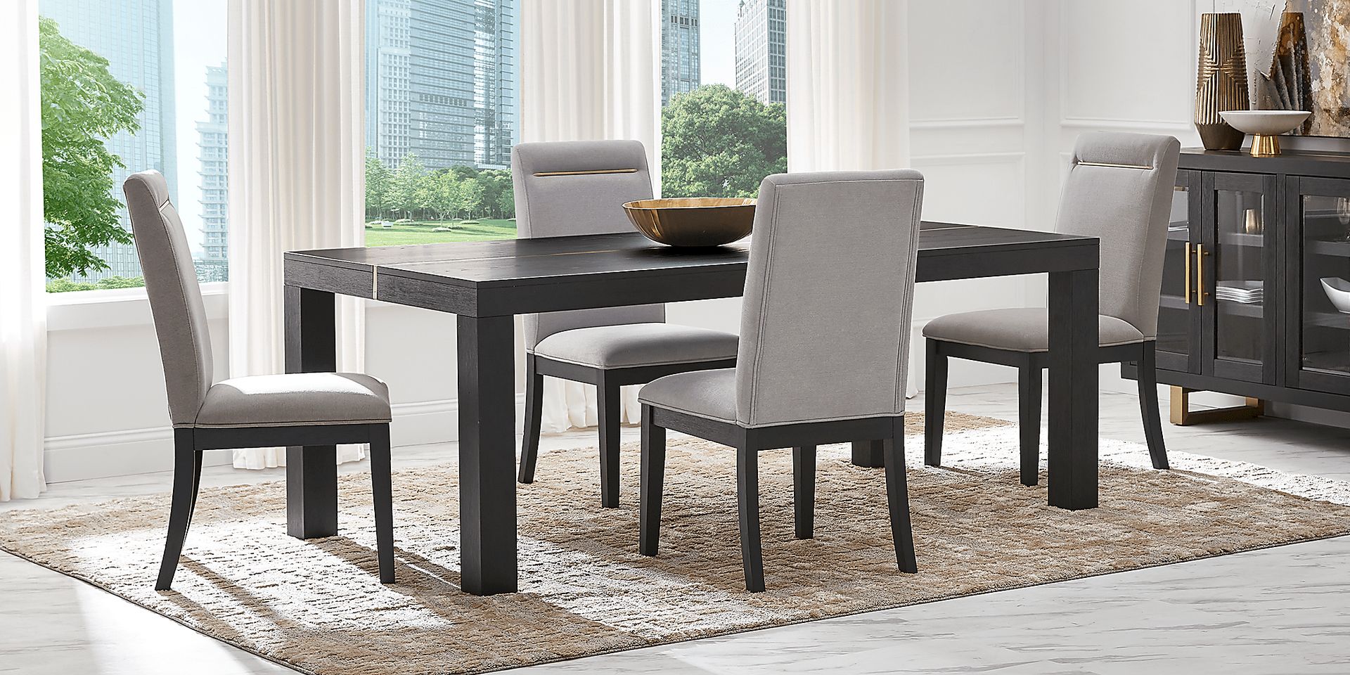 Montpelier Charcoal Gray Dining Table | Rooms to Go