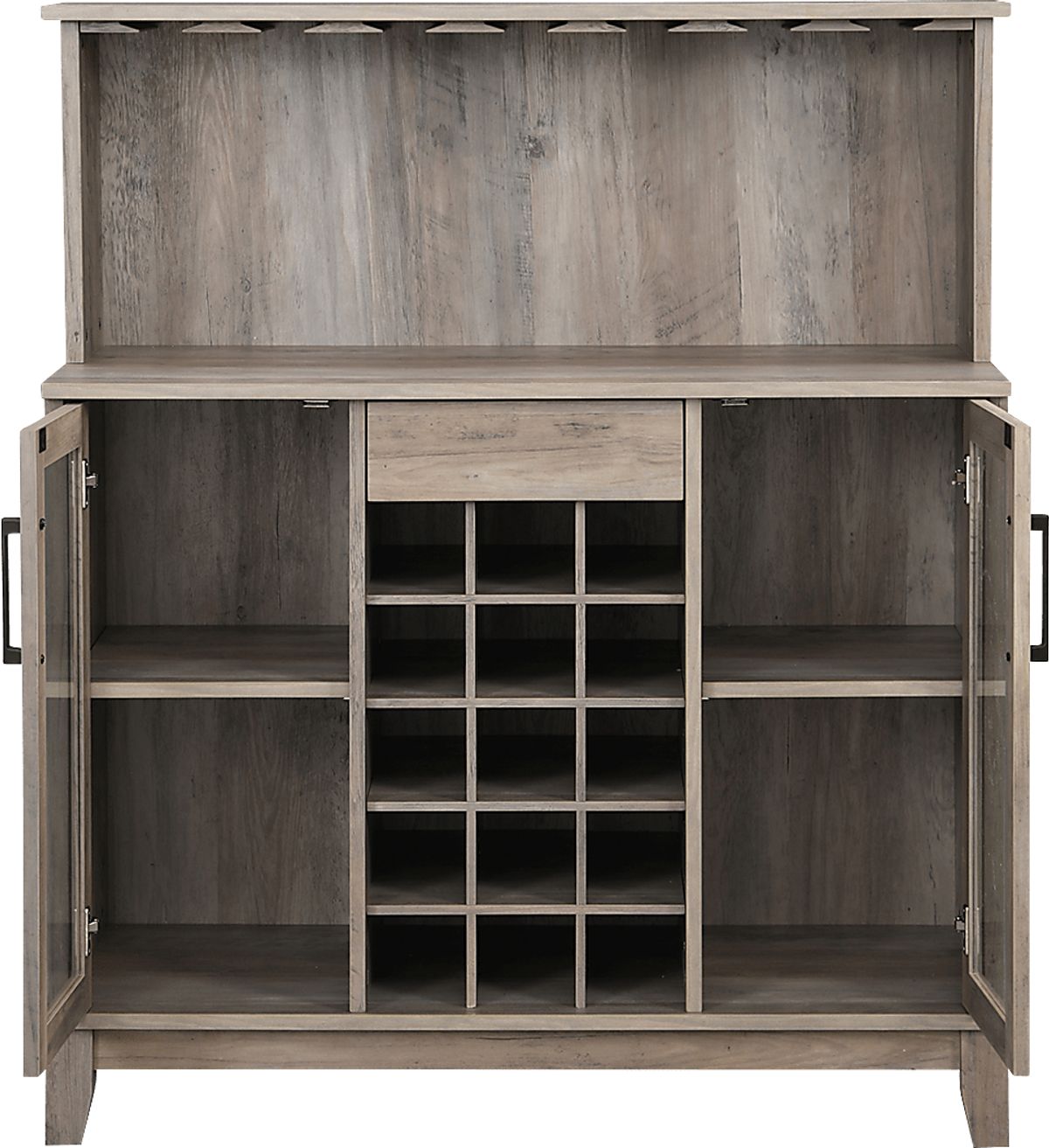 Moorman Gray Bar Cabinet | Rooms to Go
