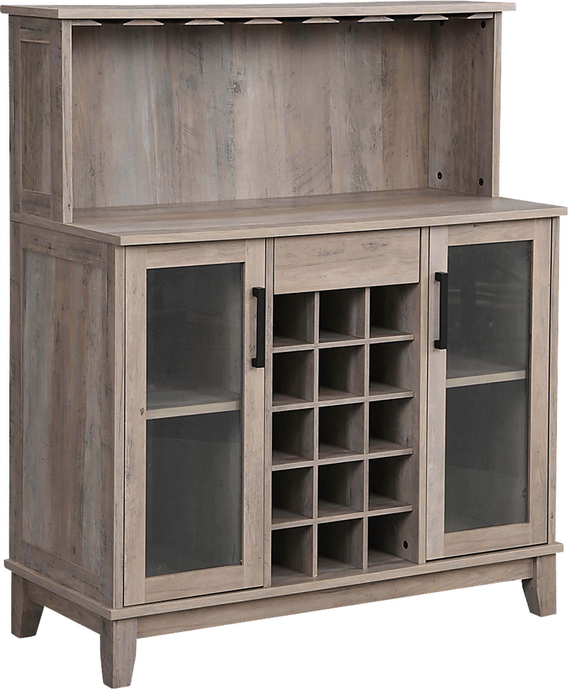 Moorman Gray Bar Cabinet | Rooms to Go