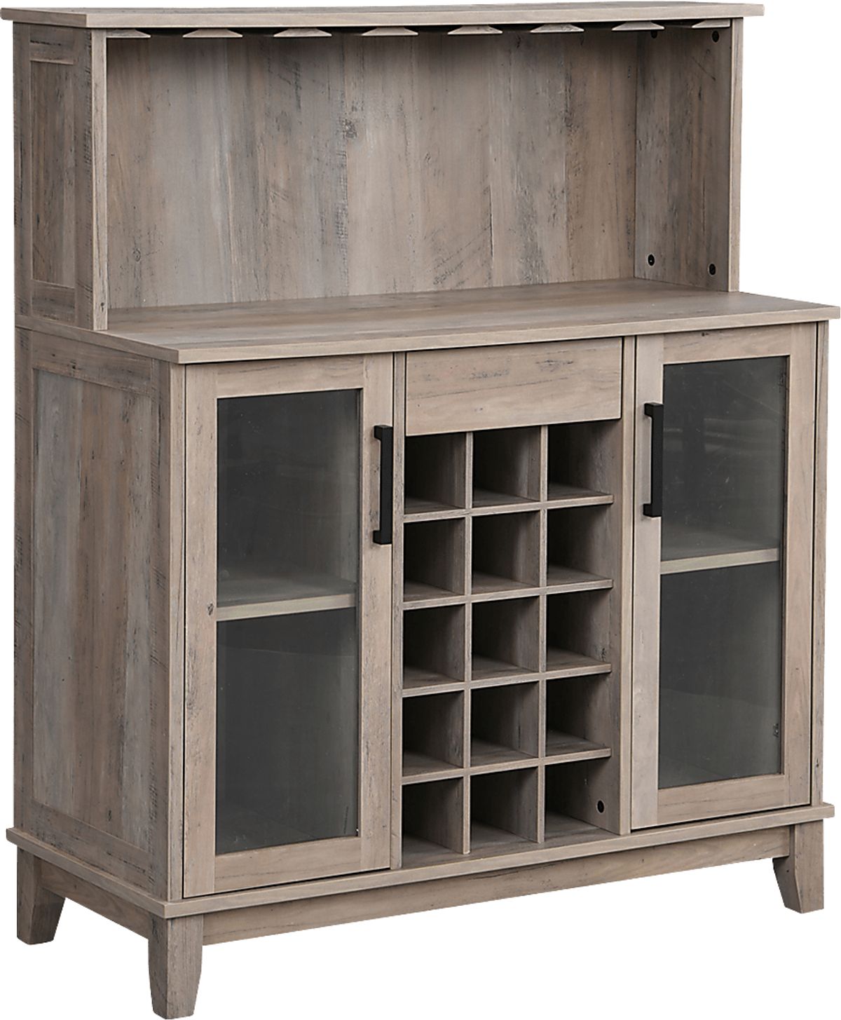 Moorman Gray Bar Cabinet | Rooms to Go