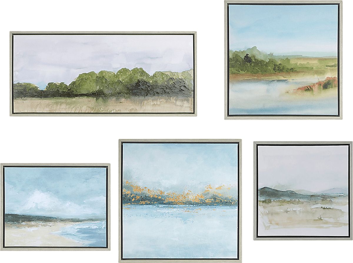 Morning Landscape Artwork, Set Of 5 | Rooms to Go