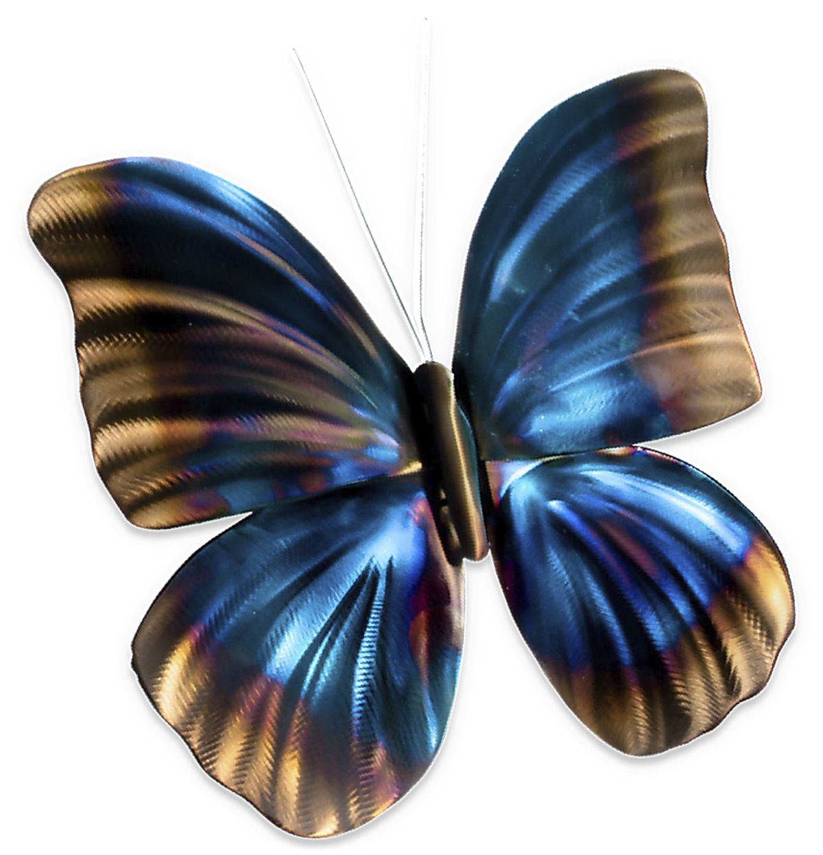 Morpho Butterfly Blue Colors Stainless Steel Outdoor Artwork | Rooms to Go