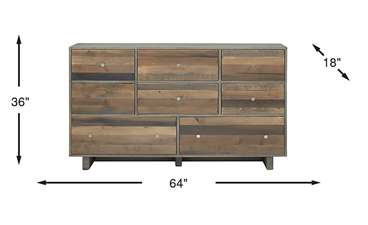 Moss Creek Gray Dresser | Rooms to Go