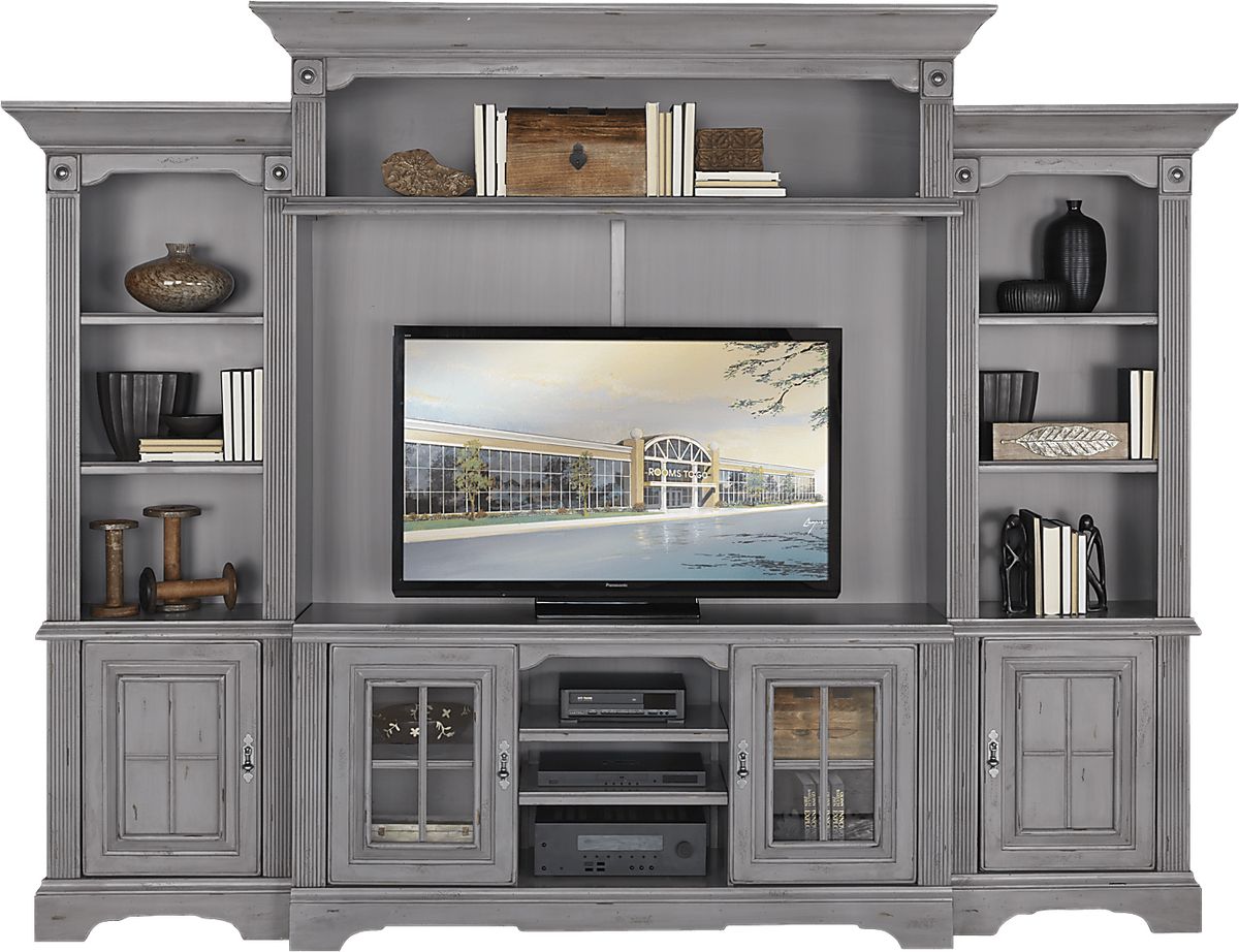 Mountain Bluff 5 Pc Gray Wall Unit | Rooms to Go