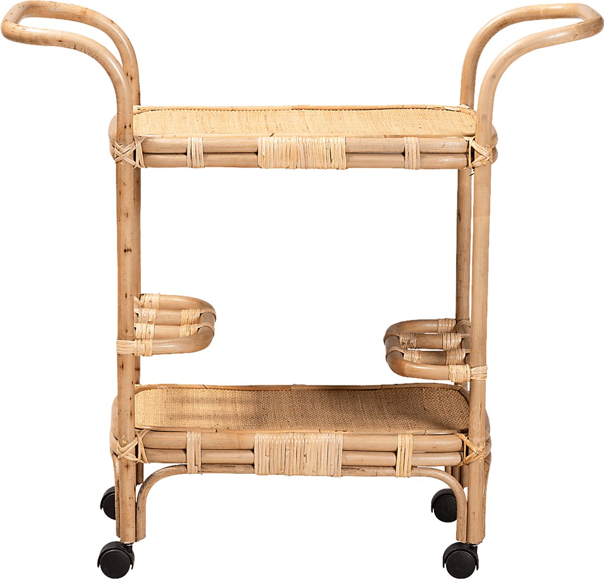 Mowrer Light Wood Fruitwood Brown Bar Cart | Rooms to Go