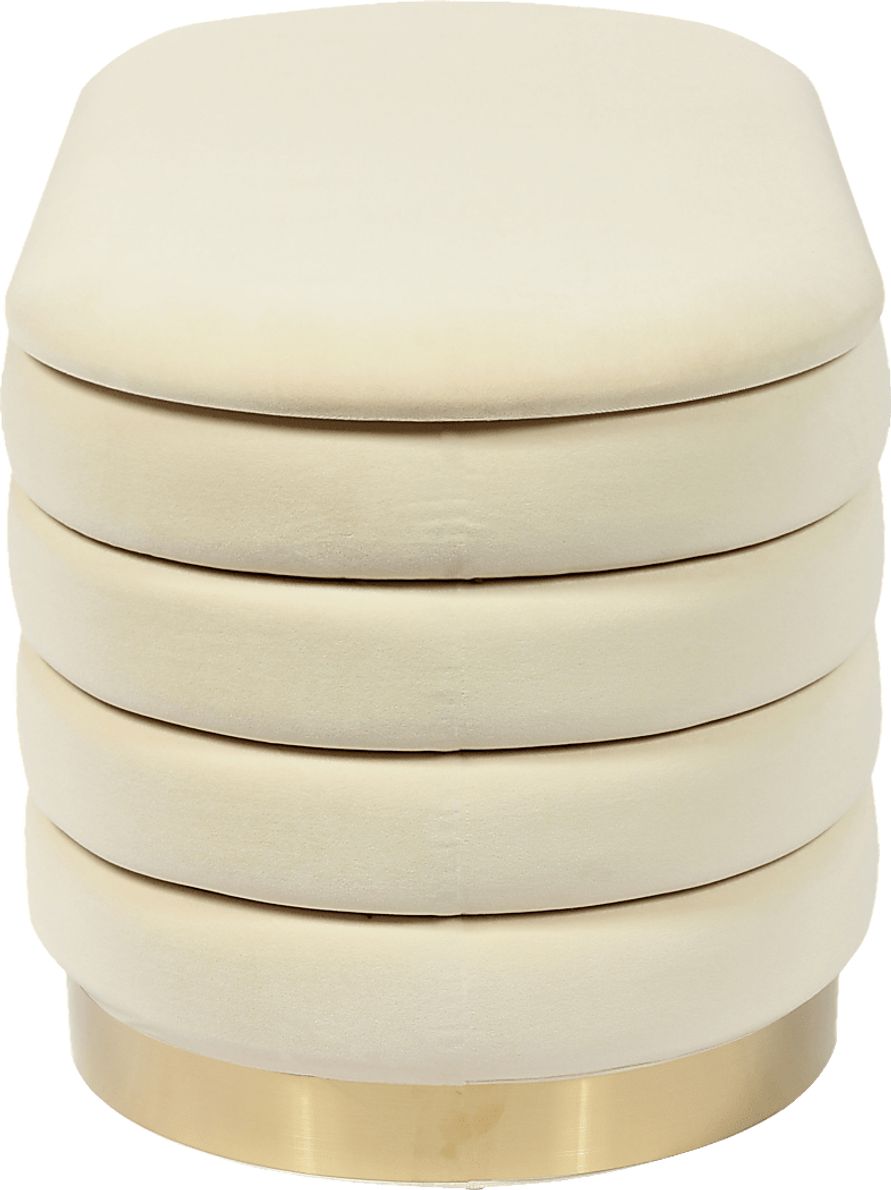 Moyra Cream Storage Bench - Rooms To Go