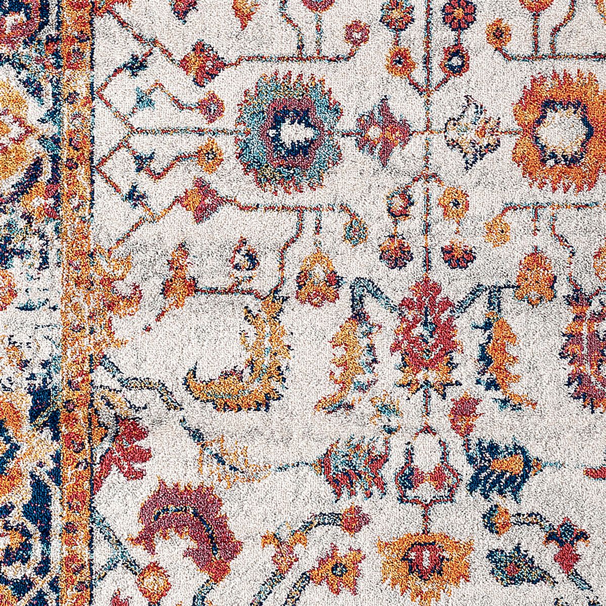 Mulmeda Multi,Orange Multi,Orange,Red Rugs | Rooms to Go