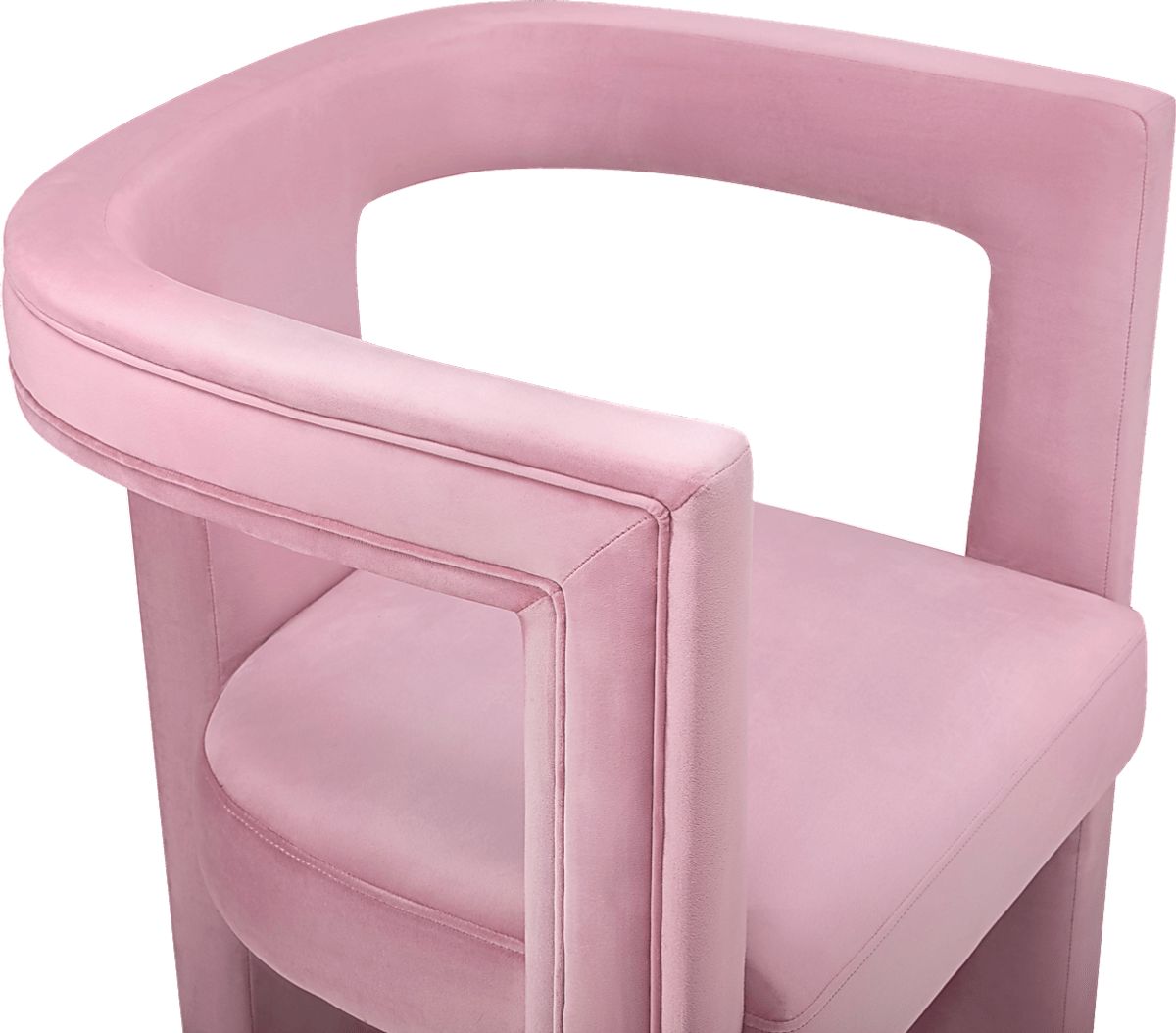 Munsey Pink Velvet Plush Accent Chair | Rooms to Go