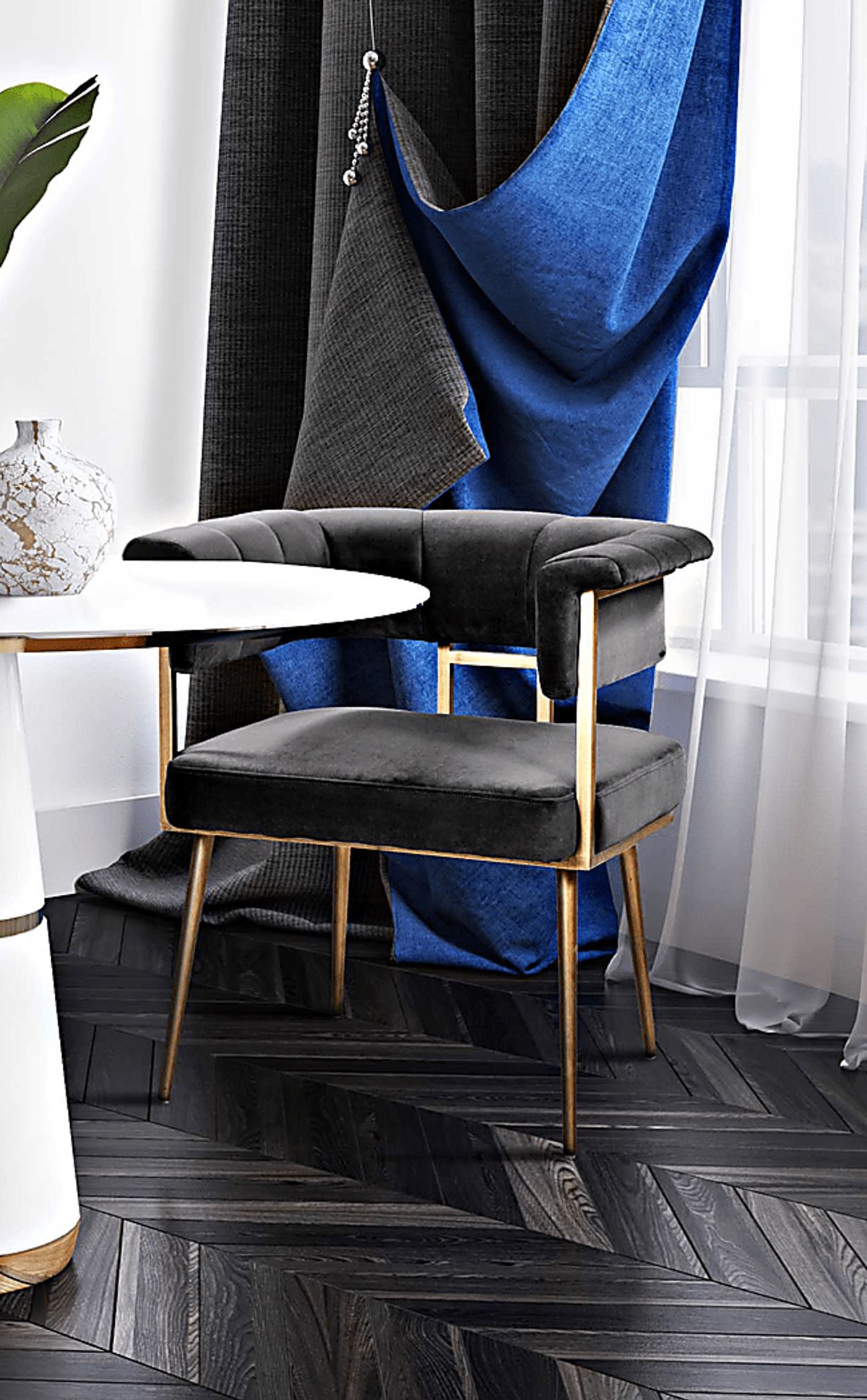 Myriah Gray Arm Chair | Rooms to Go