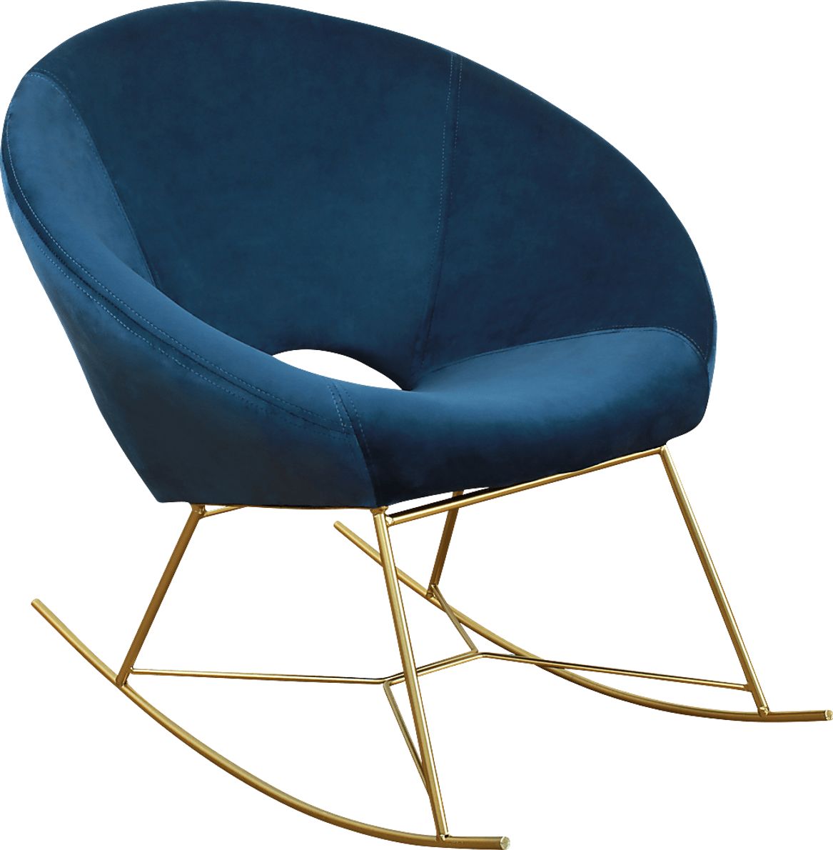 Nagel Navy Rocker Chair - Rooms To Go