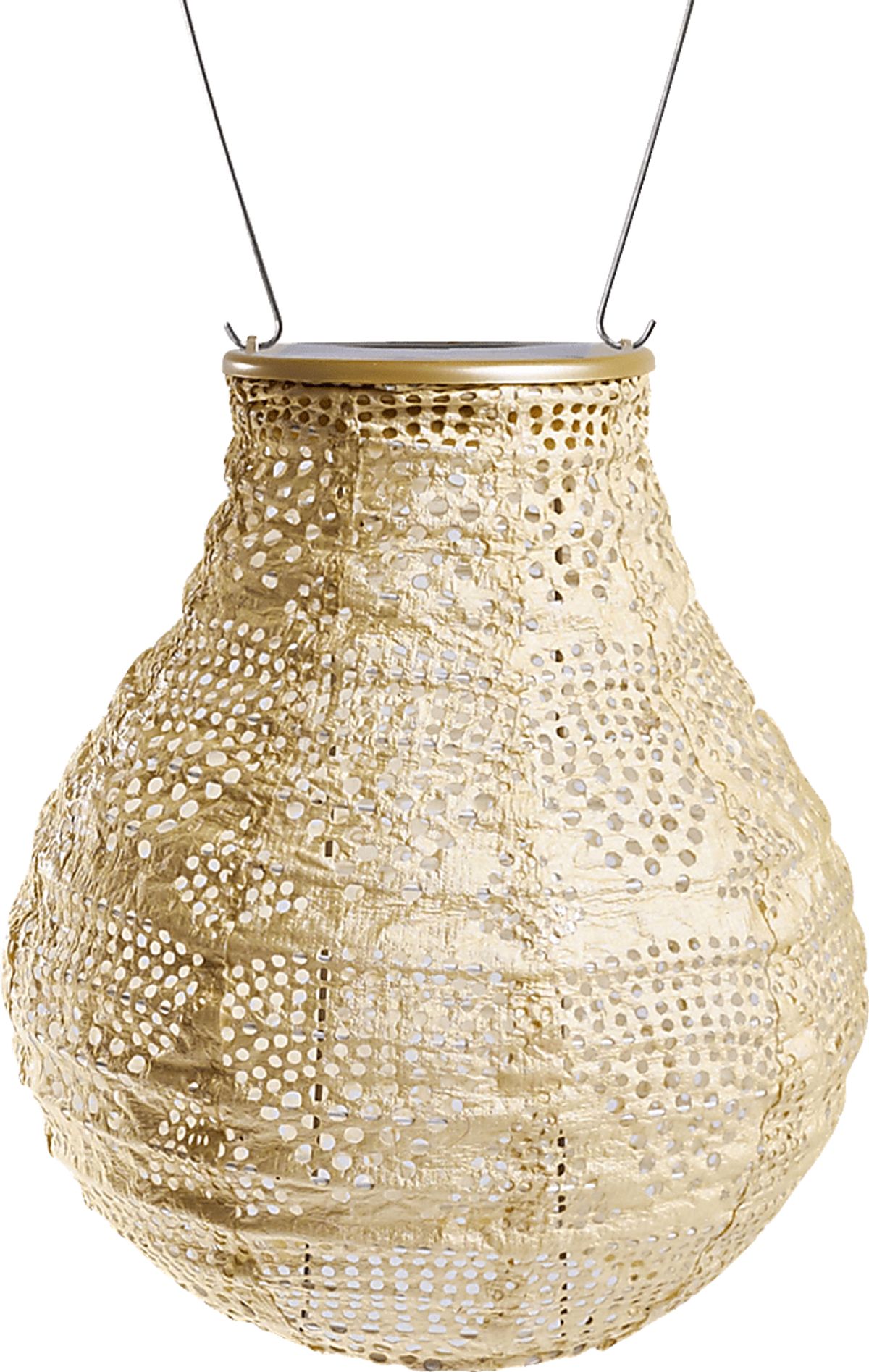 Namiko Pearl Beige Outdoor Lantern | Rooms to Go