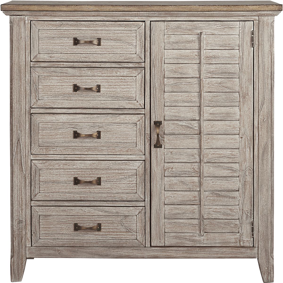 Nantucket Breeze Bisque Light Wood,White Bureau | Rooms to Go