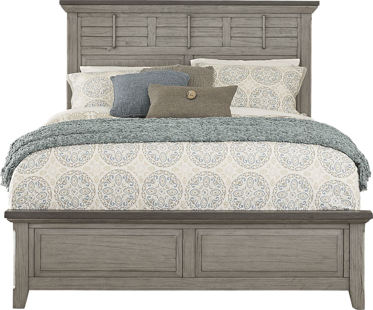 Nantucket Breeze Gray 3 Pc King Panel Bed | Rooms to Go
