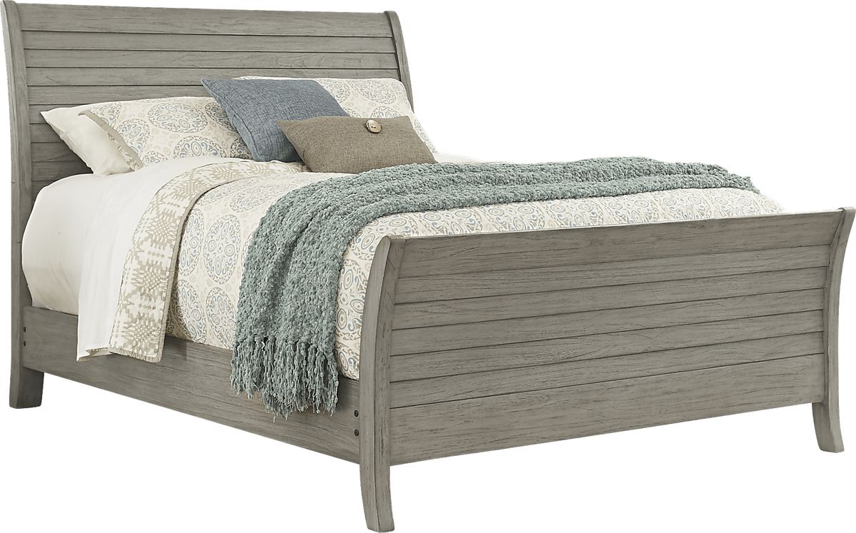 Nantucket Breeze 5 Pc Gray King Bedroom Set With 3 Pc King Sleigh Bed ...